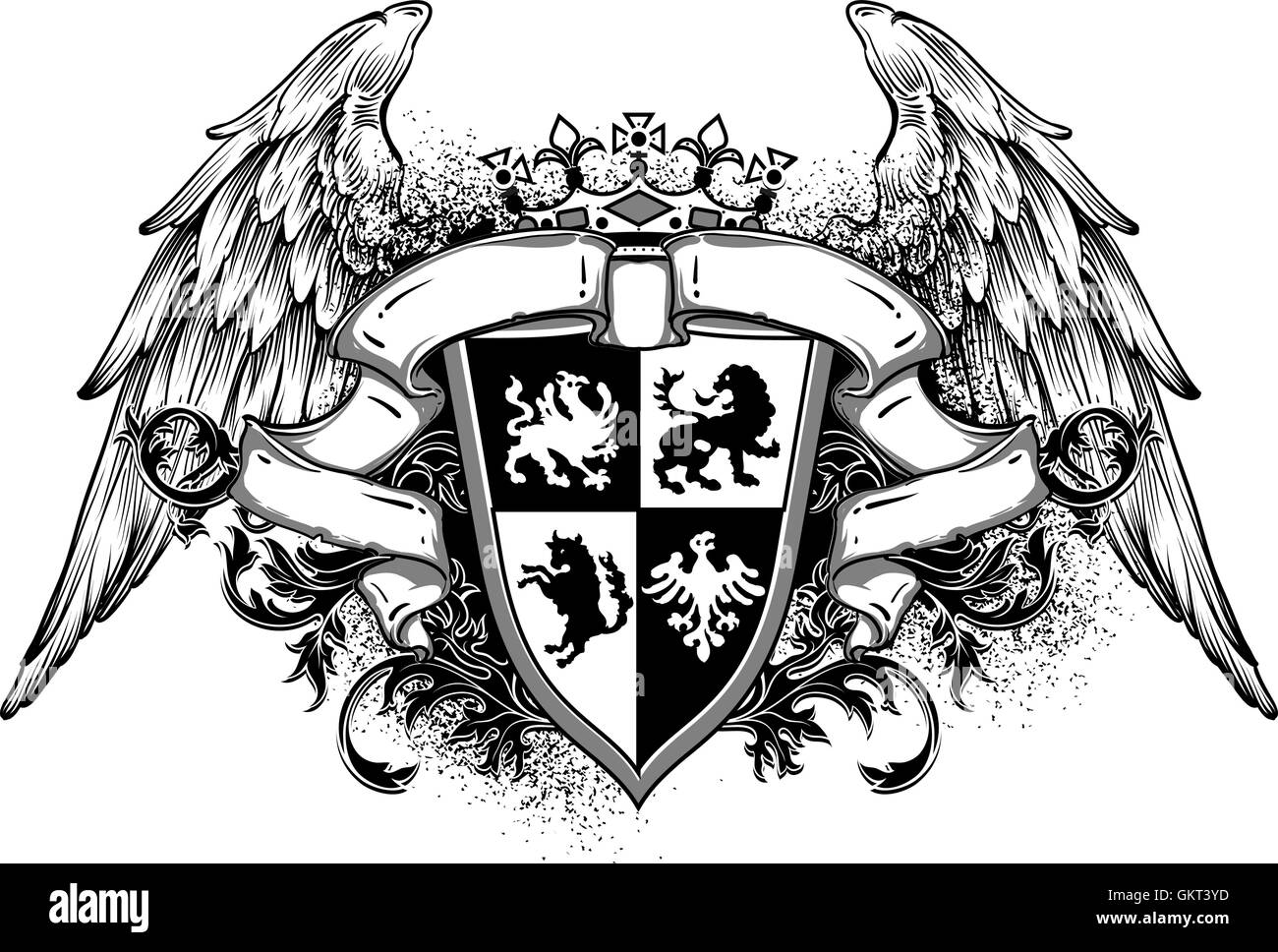 ornamental heraldic shield Stock Vector Image & Art - Alamy