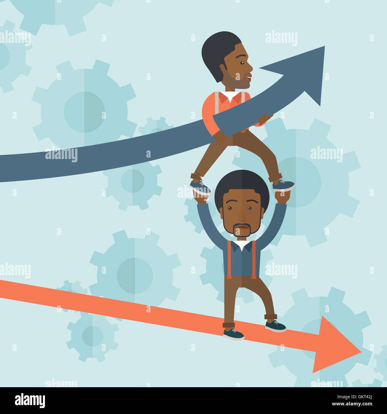 Business graphic chart going up Stock Vector Images - Alamy