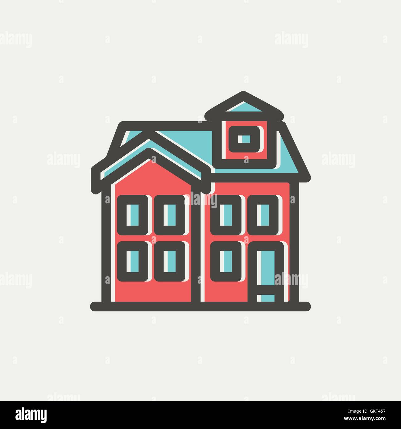 Small chimney smoke house Stock Vector Images - Alamy