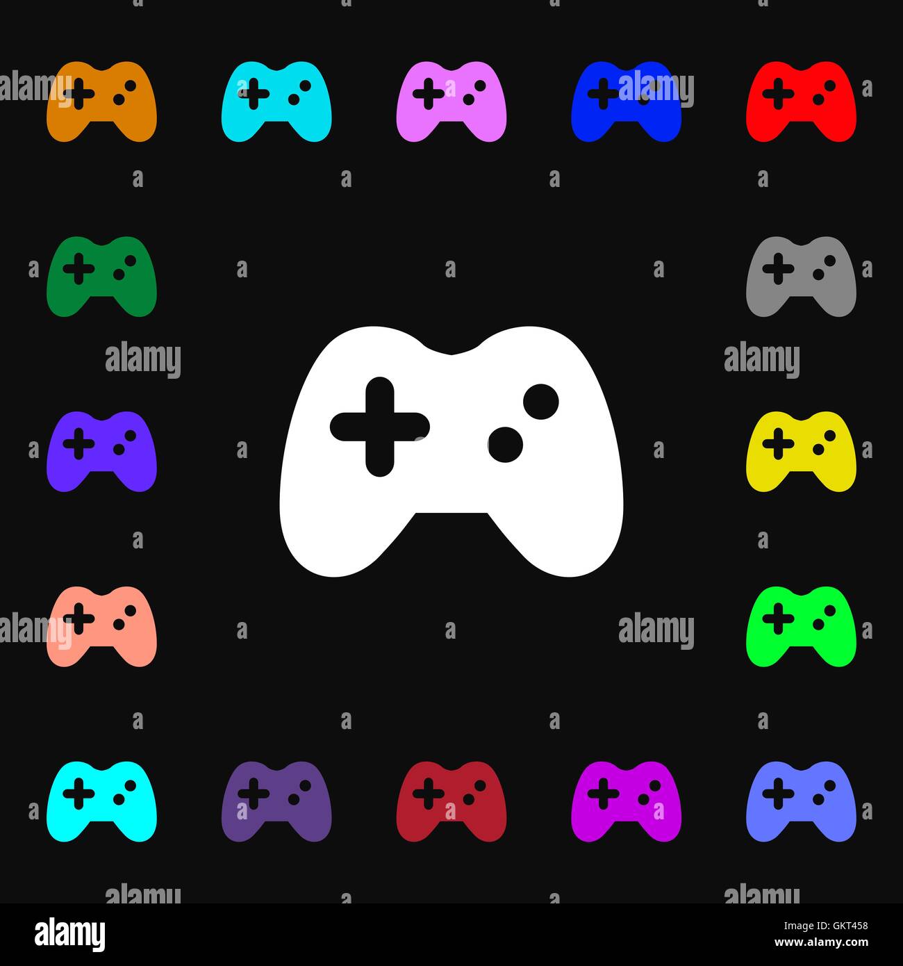 Joystick icon sign. Lots of colorful symbols for your design. Vector ...