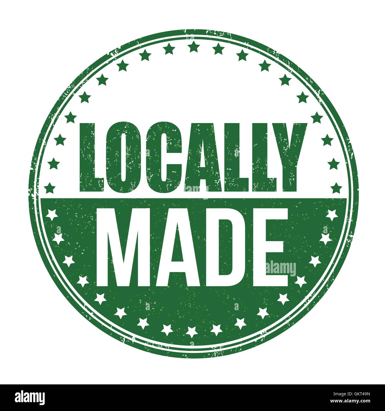 Locally made stamp Stock Vector Image & Art - Alamy