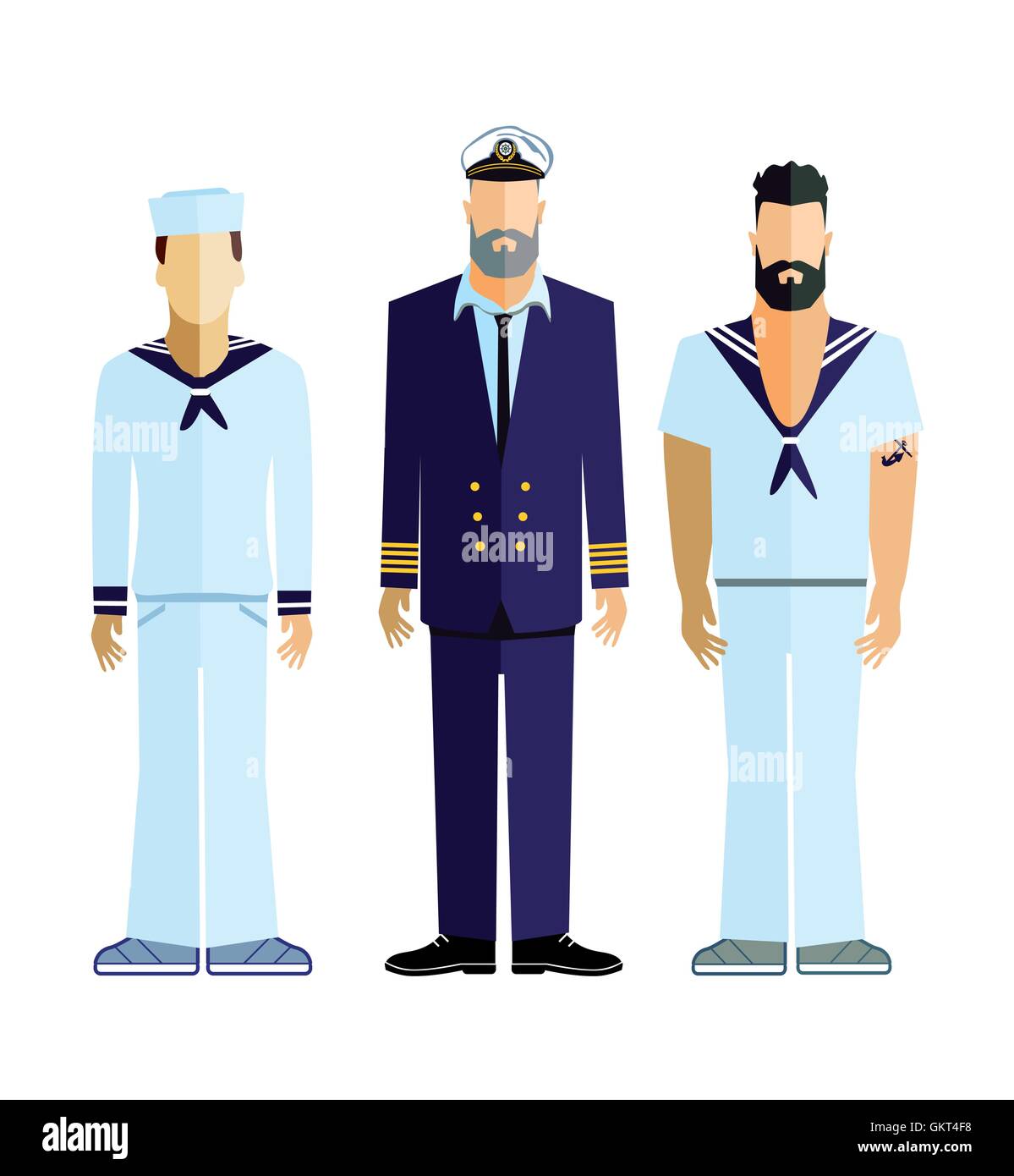 Professional sailors Stock Vector Images - Alamy