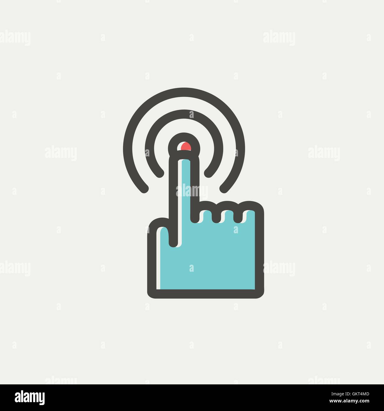 Pressing icon Stock Vector Images - Alamy