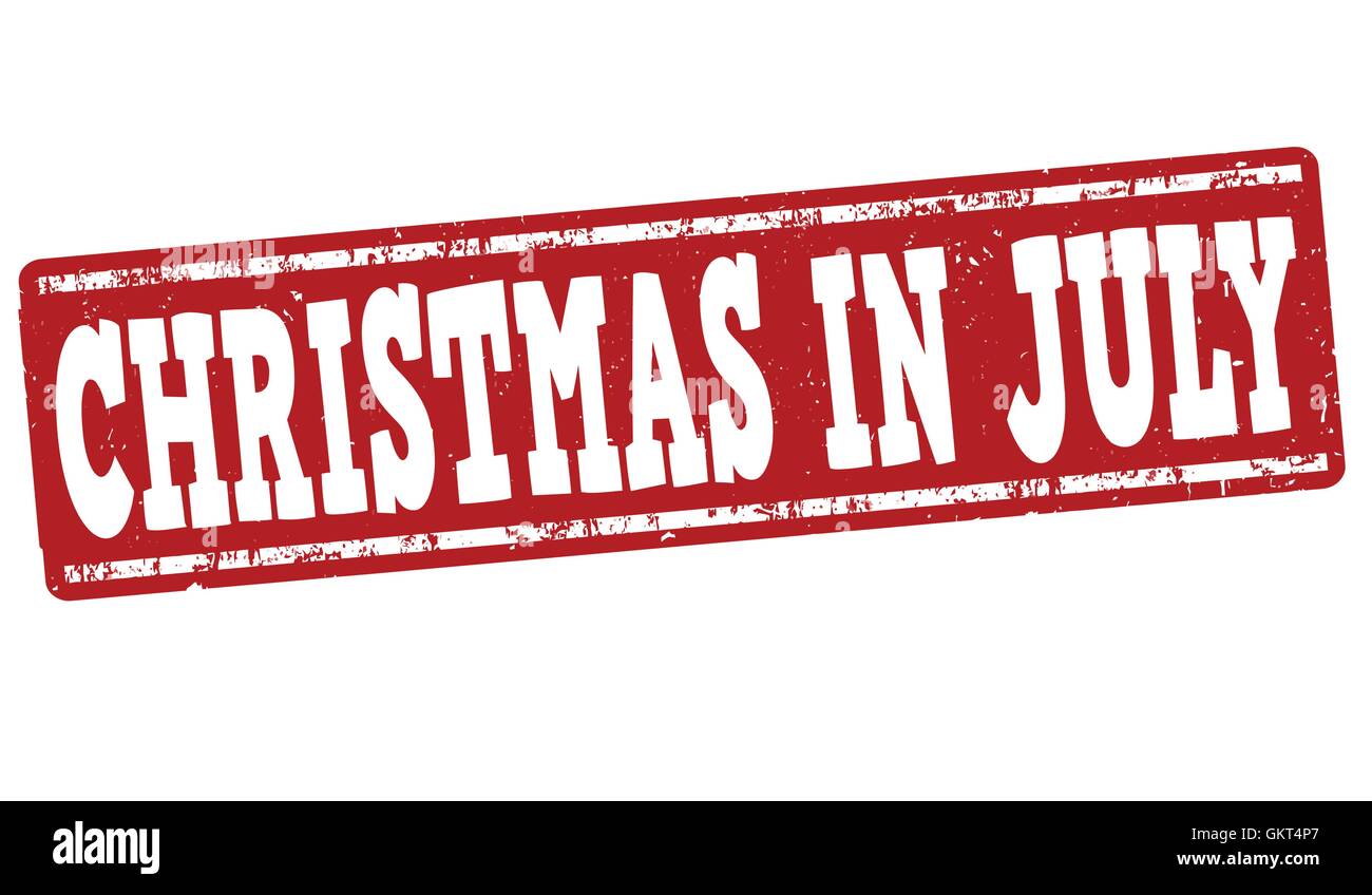 Christmas in july stamp Stock Vector Image & Art - Alamy
