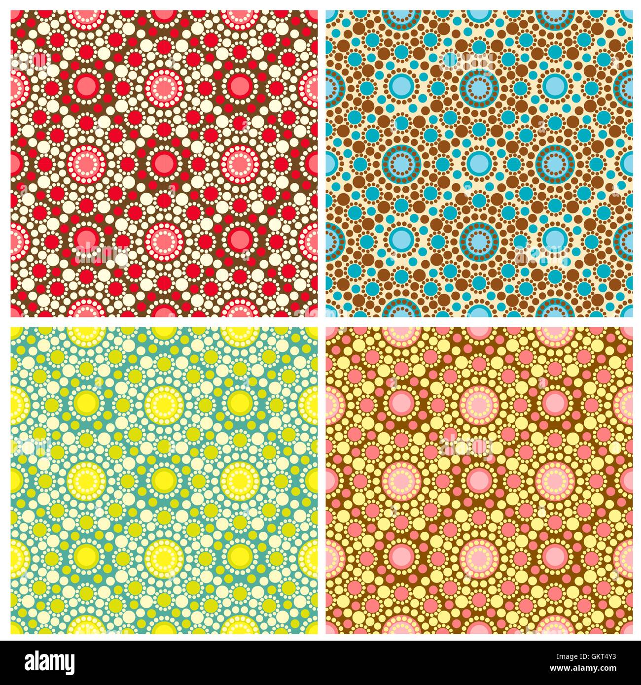 Geometrical seamless circle pattern Stock Vector Images - Alamy