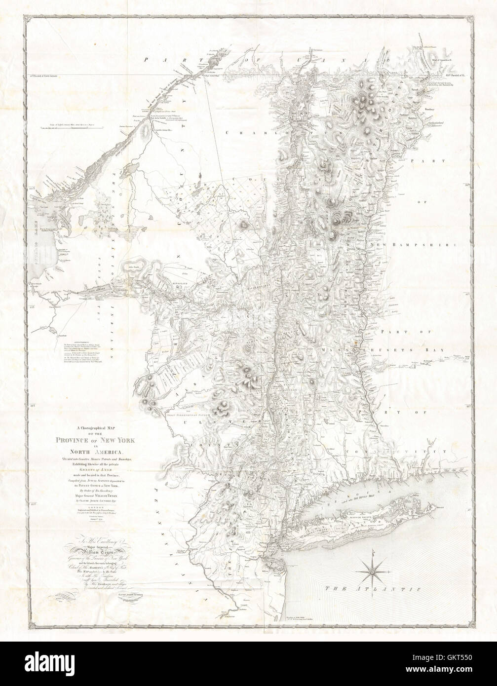 Map of the land grants hi-res stock photography and images - Alamy