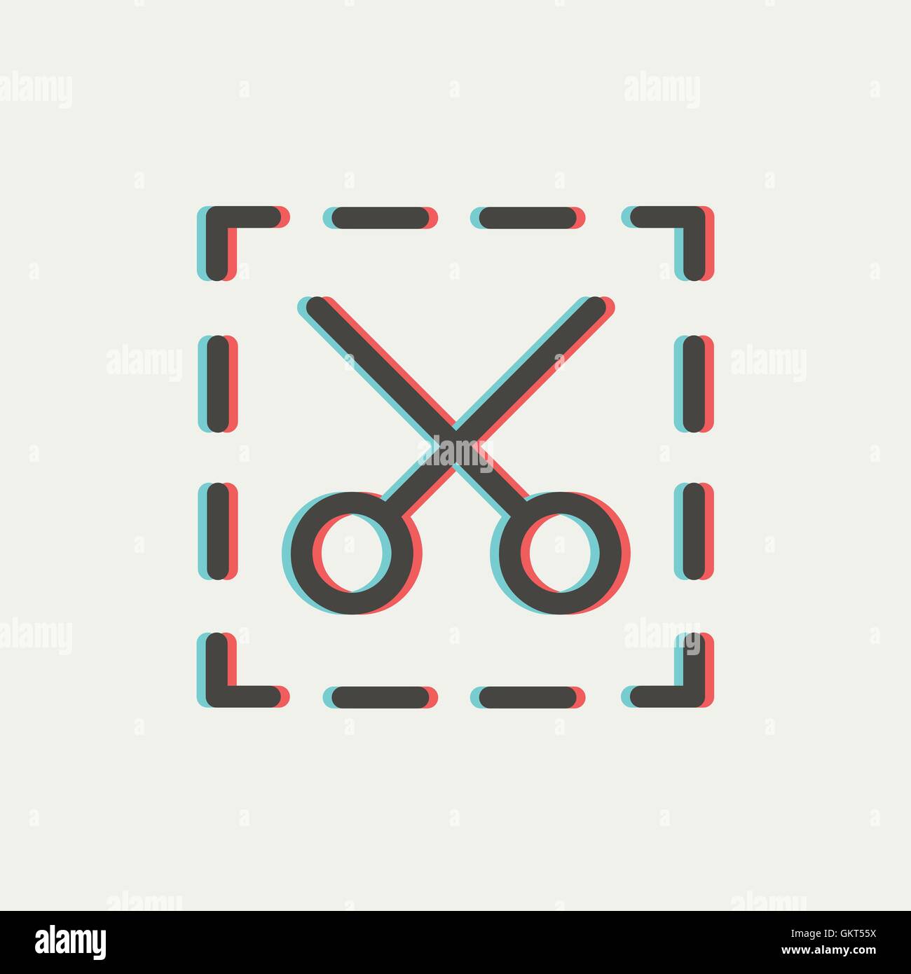 Scissors minimal icon Stock Vector Images - Alamy