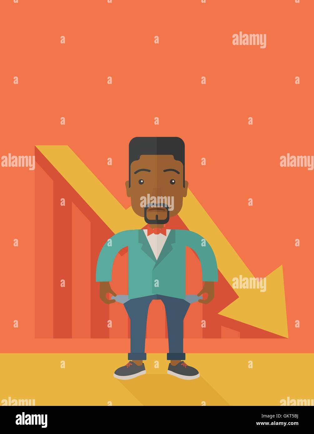 African businessman failed Stock Vector Image & Art - Alamy