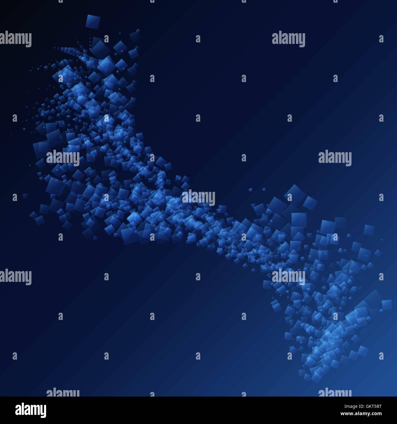 Abstract blue small squares wave background Stock Vector Image & Art ...