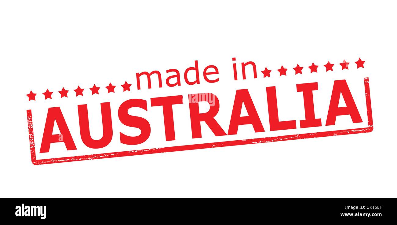 Made in Australia Stock Vector Image & Art - Alamy