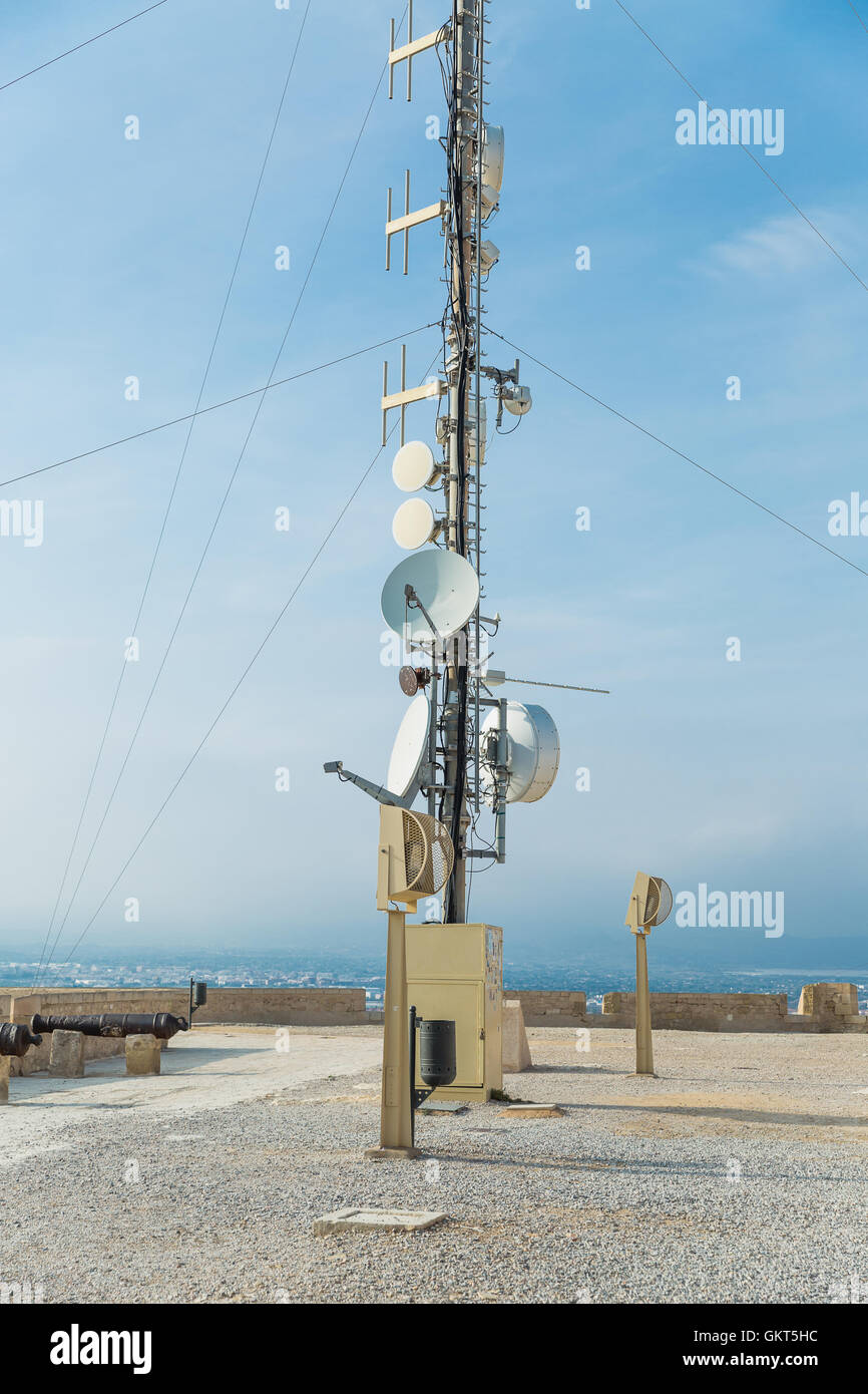 Modern Telecommunication tower Stock Photo - Alamy