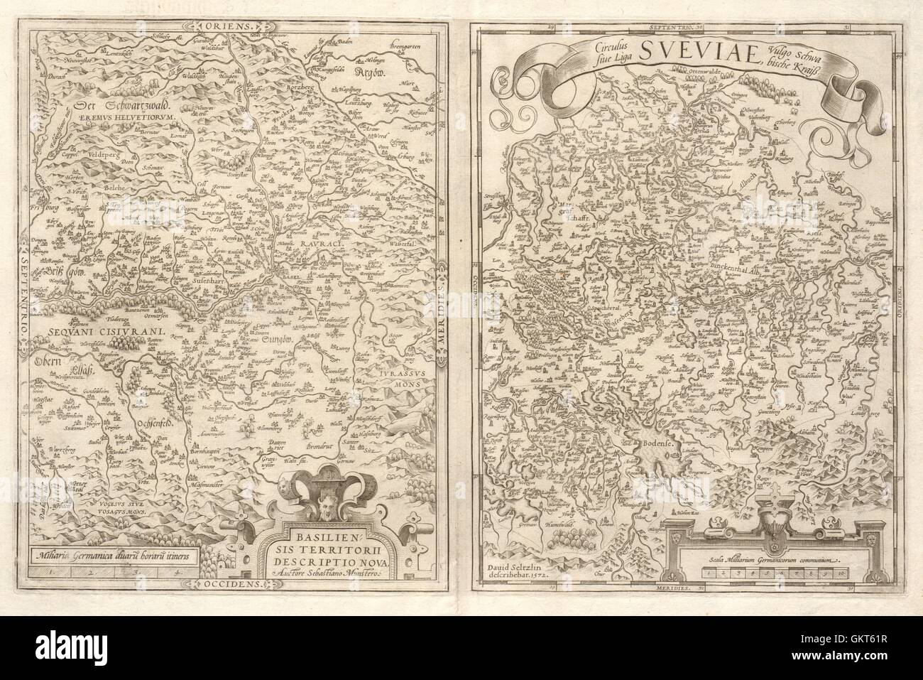 Basiliensis Territorii/Circulus … Sueviae. Basel/Swabia. ORTELIUS, 1584 ...