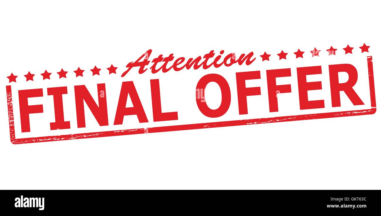 Attention final offer Stock Vector Image & Art - Alamy