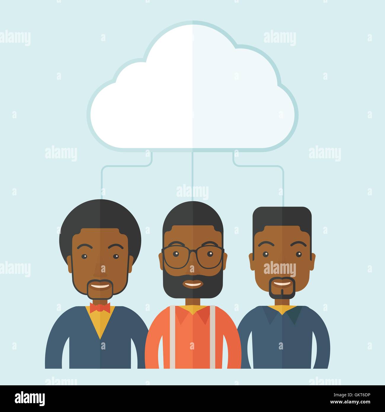 Three people under Stock Vector Images - Alamy
