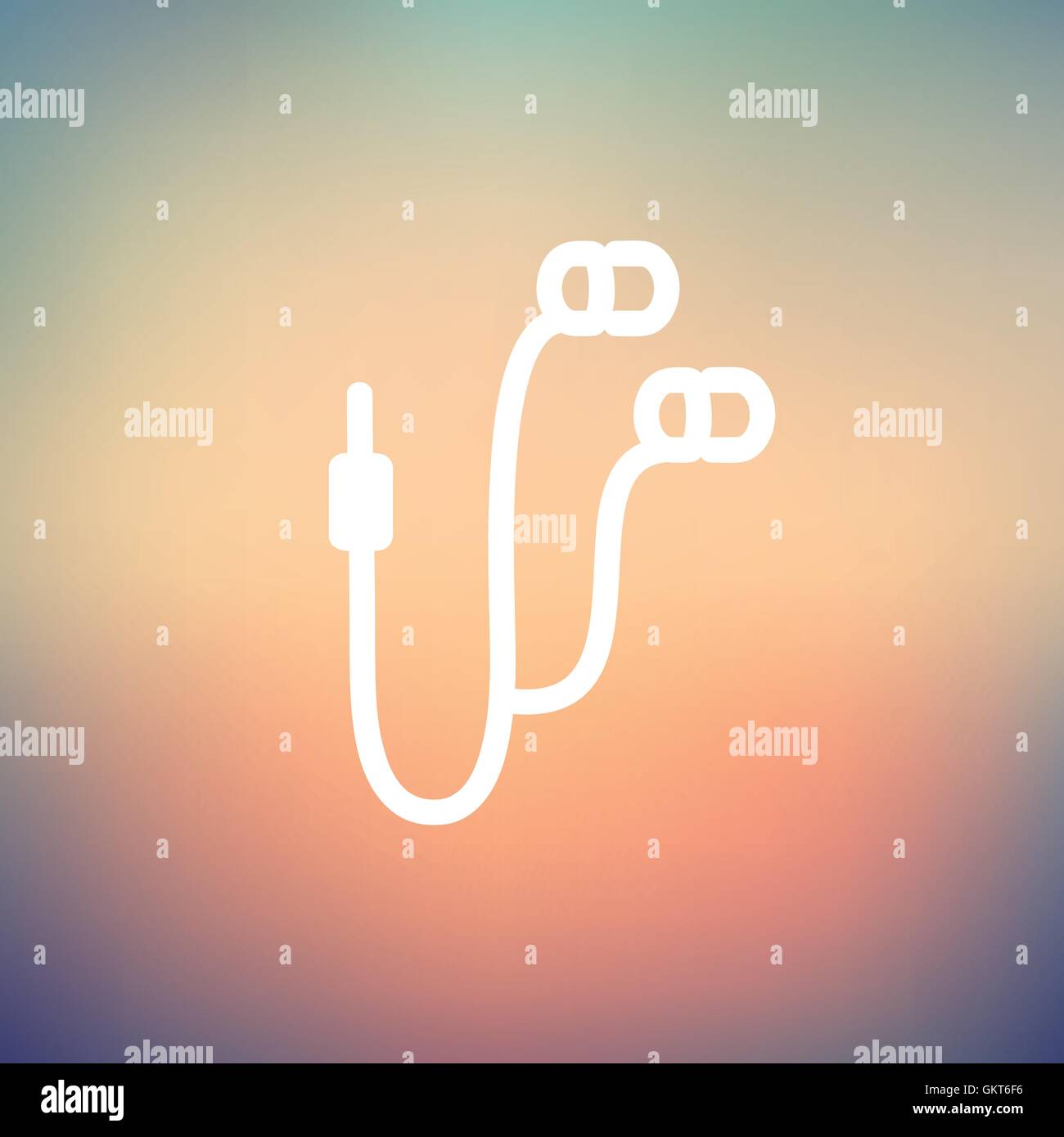 Earphones cord Stock Vector Images - Alamy