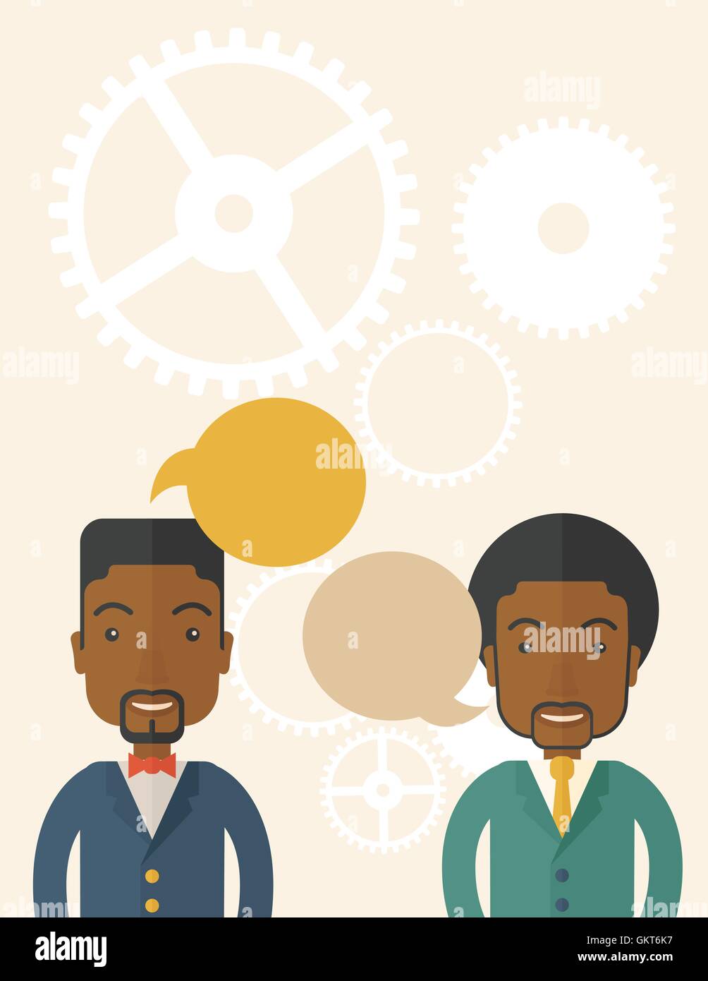 Business people chatting Stock Vector Images - Alamy