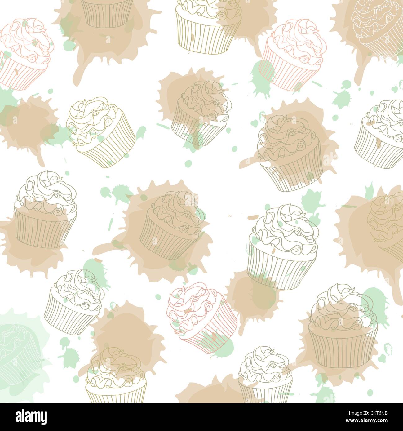 Cupcake patterns hi-res stock photography and images - Alamy