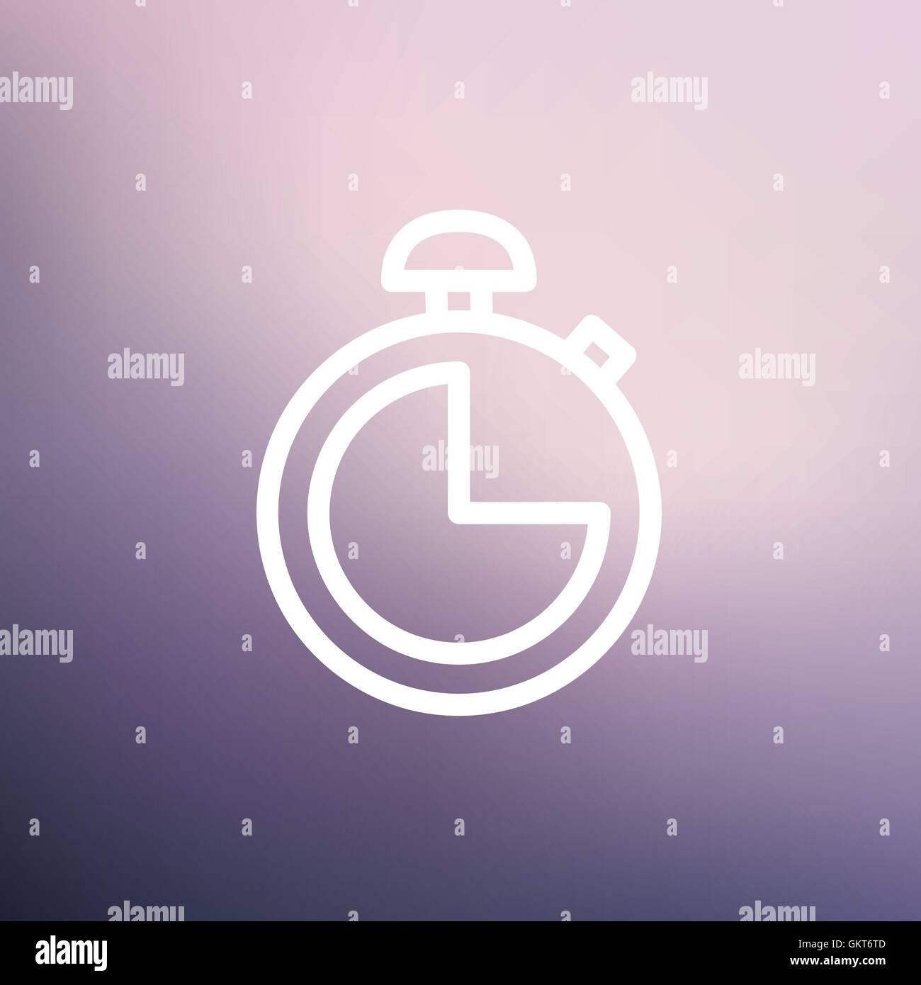 Stopwatch thin line icon Stock Vector Image & Art - Alamy