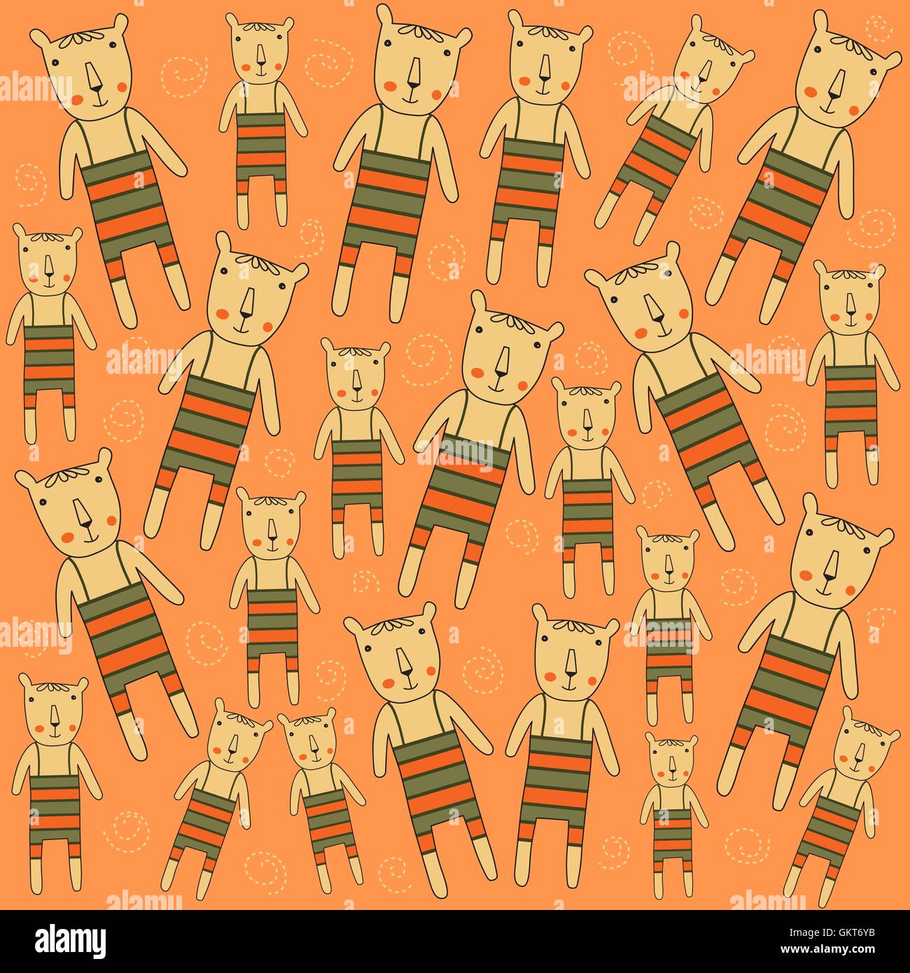 Pattern bear Stock Vector Images - Alamy