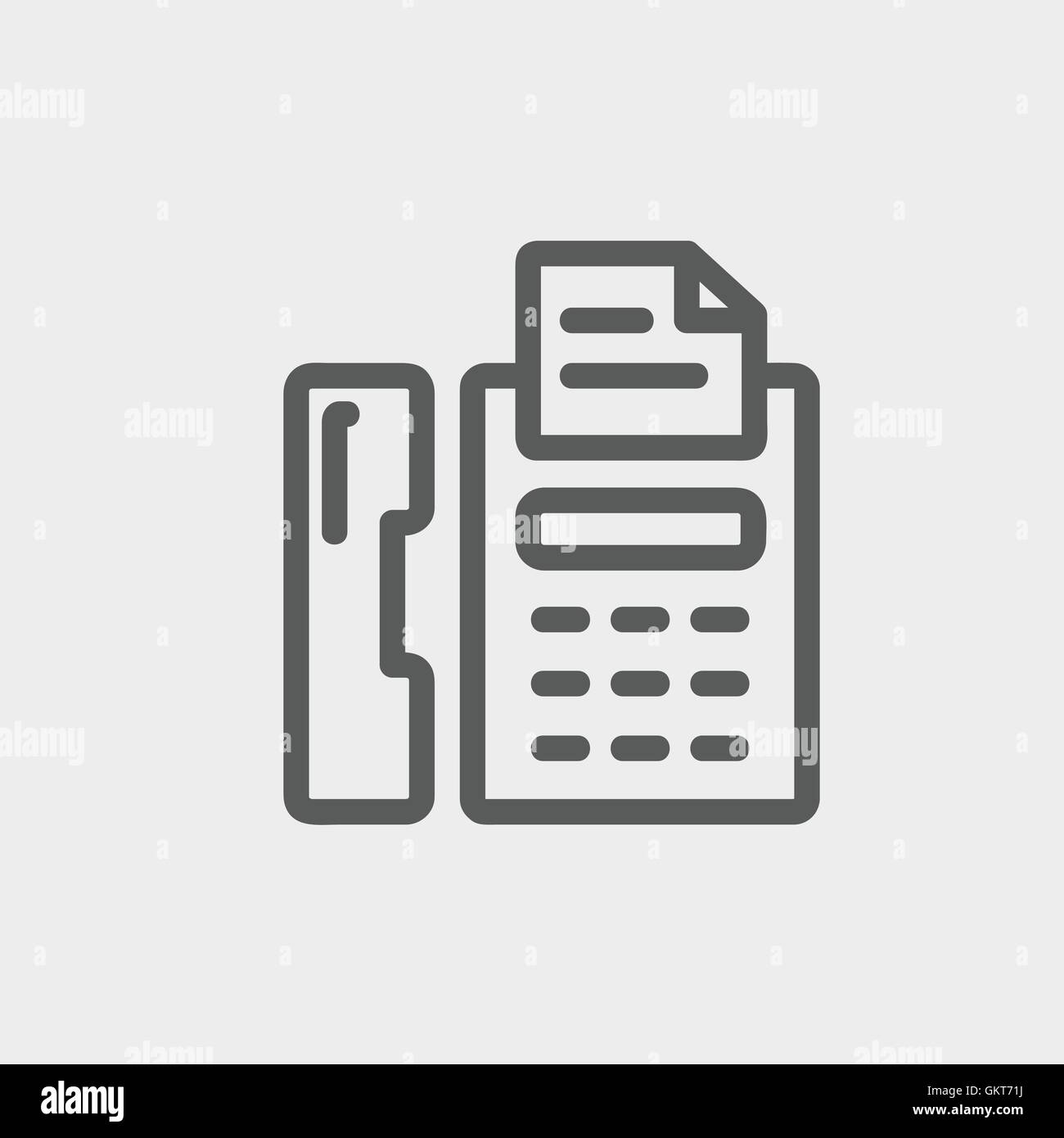 Fax icon set outline Stock Vector Images - Alamy