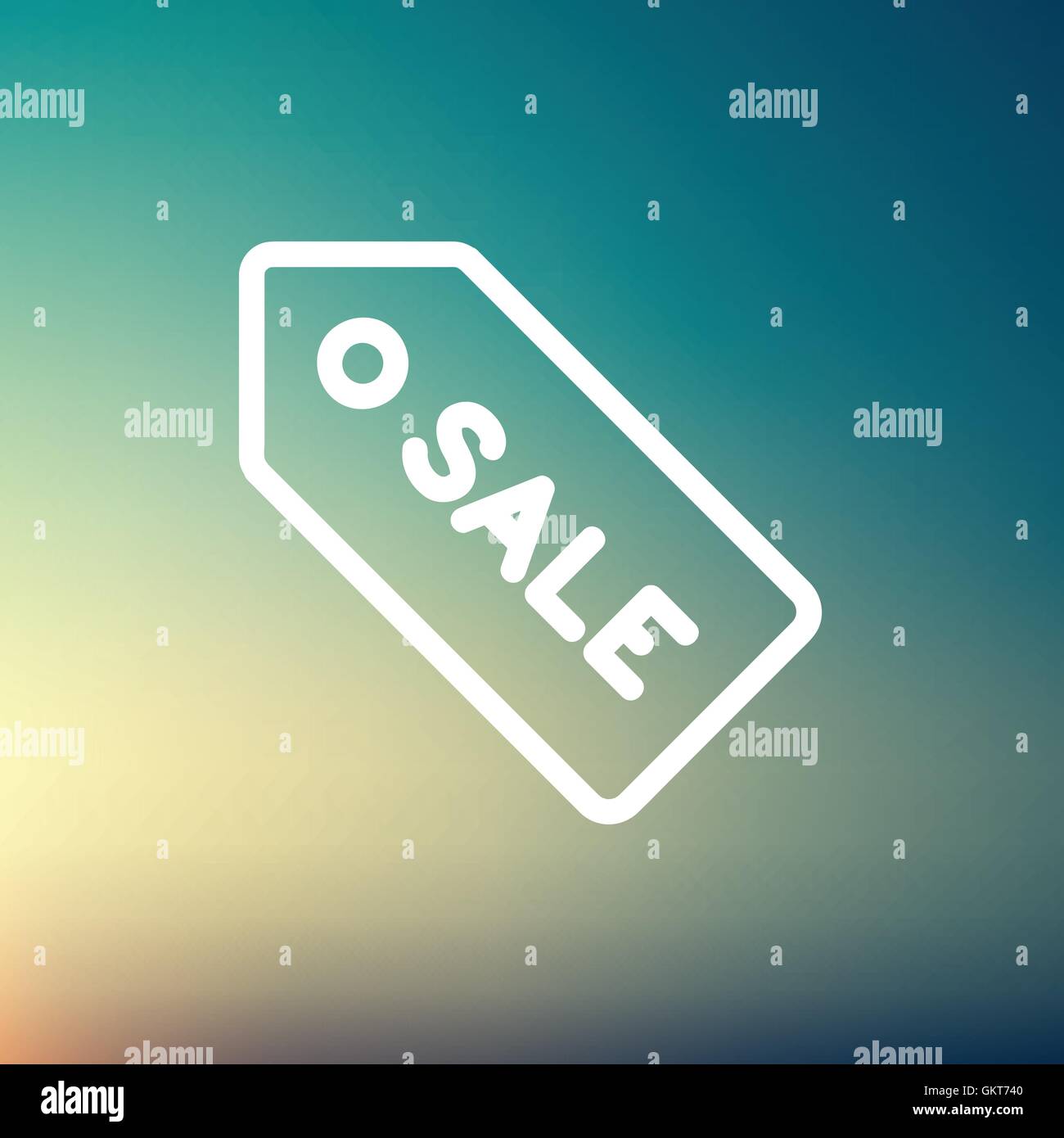 Promotion sale icon outline hi-res stock photography and images - Alamy