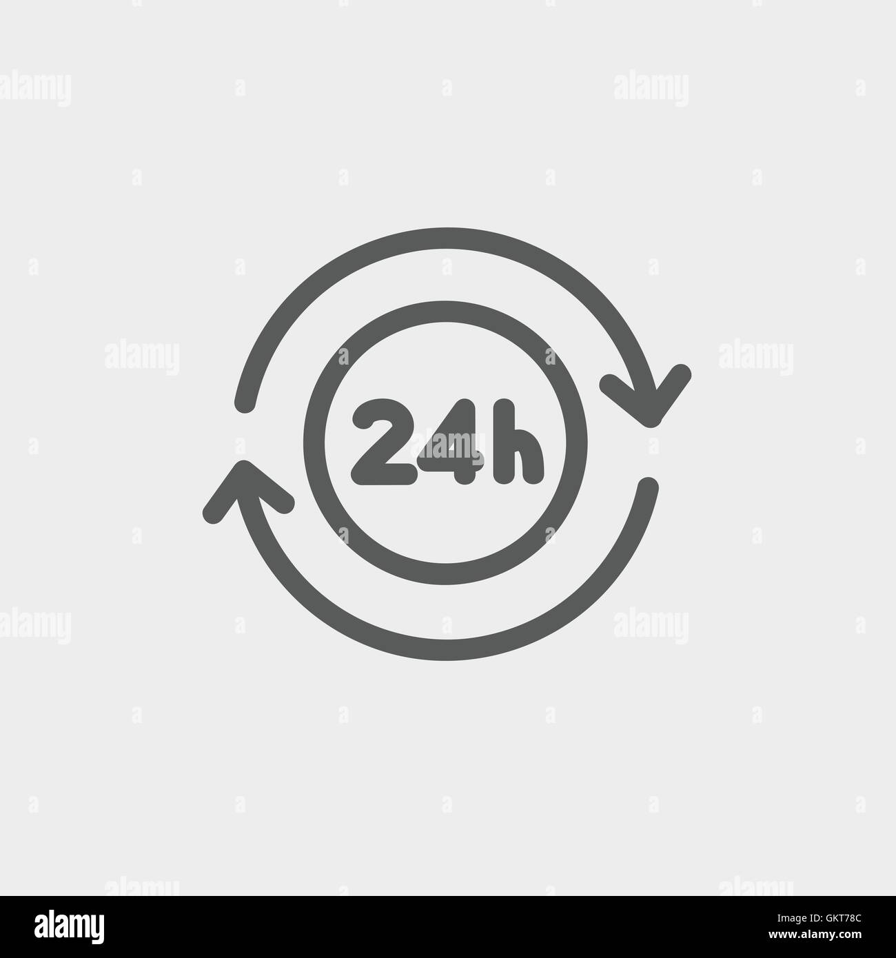 Cycle time line icon Stock Vector Images - Alamy