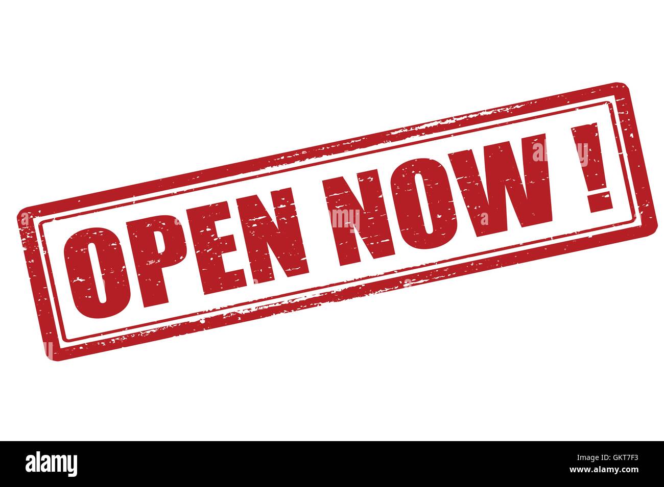 Open now stamp Stock Vector Images - Alamy