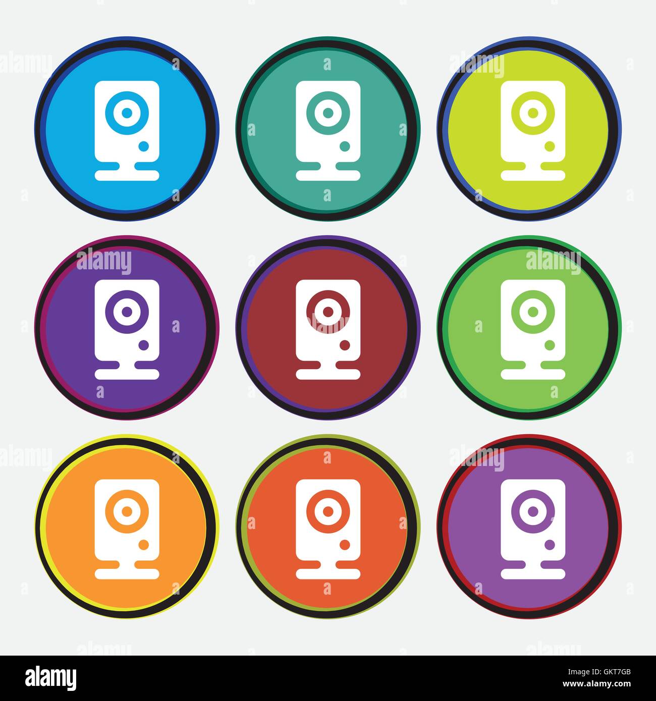 Photo icon internet button Stock Vector Images - Alamy