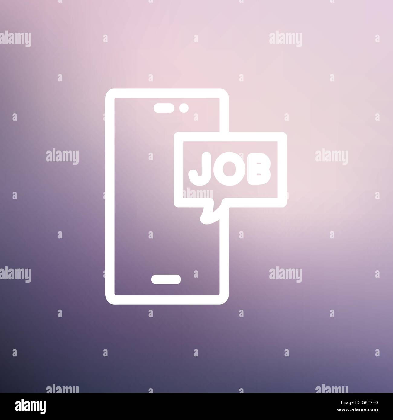 Girl holding smartphone in Stock Vector Images - Alamy