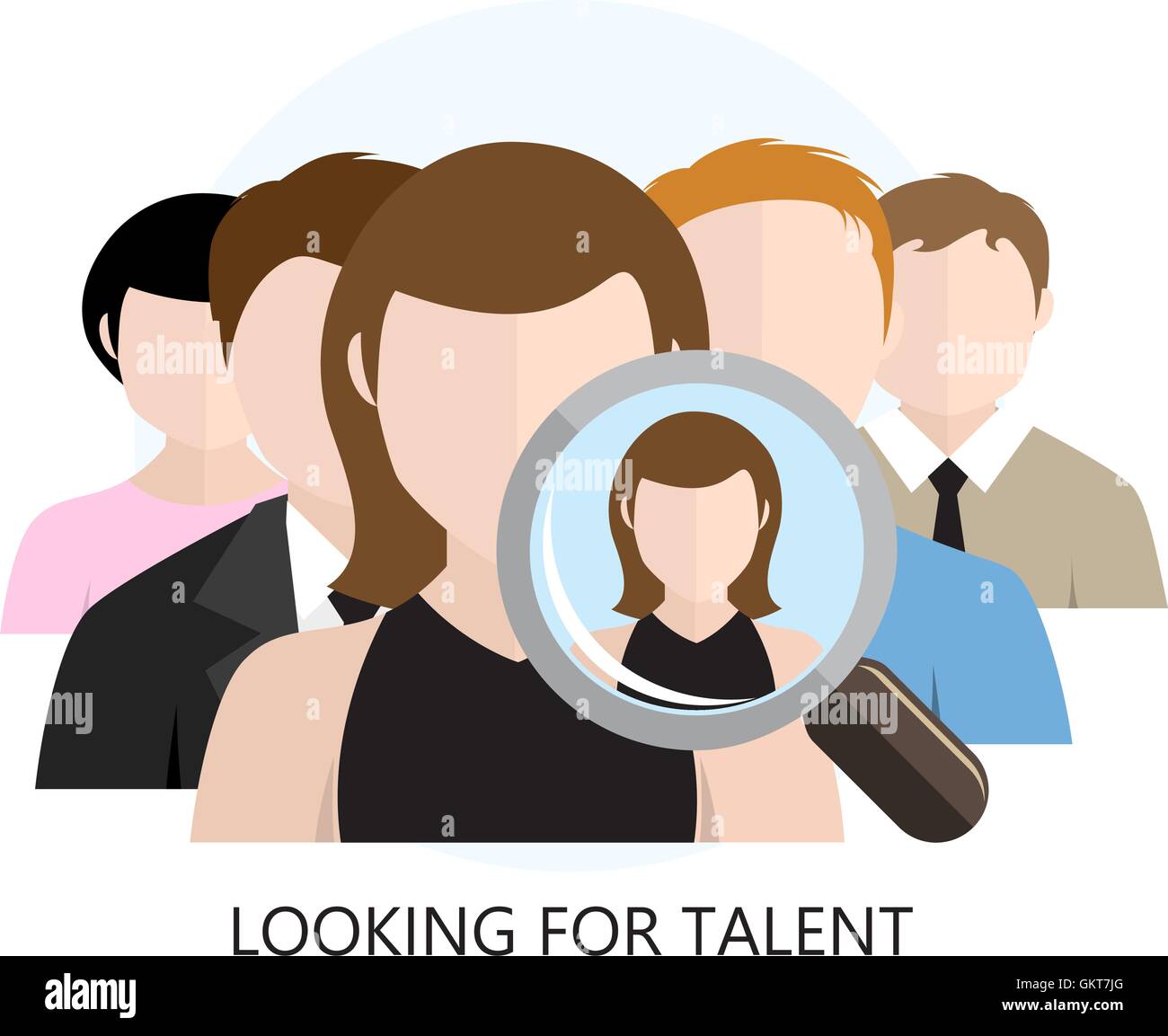 Searching for talent Stock Vector Images - Alamy