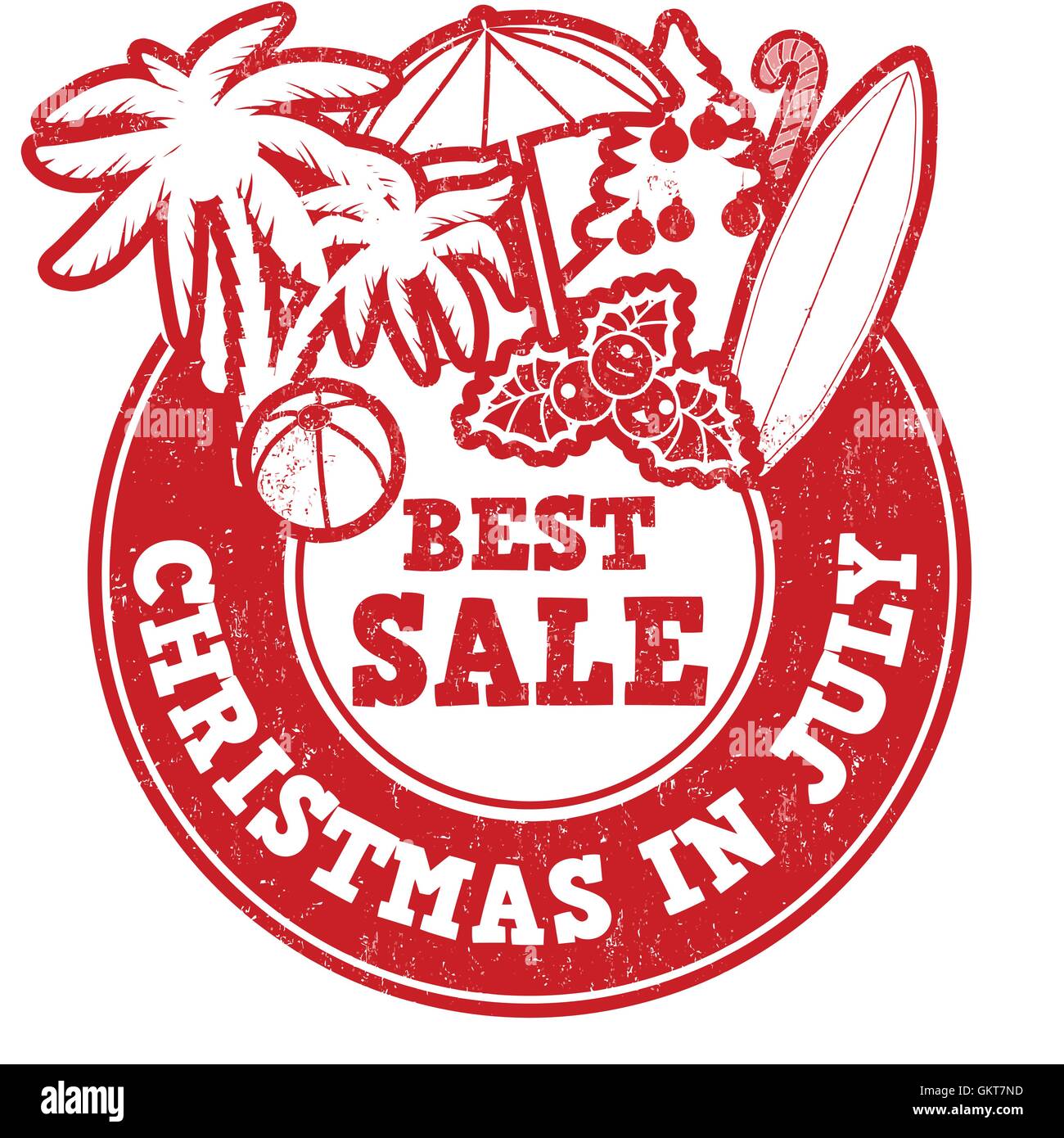 Christmas tree at the beach Stock Vector Images - Alamy