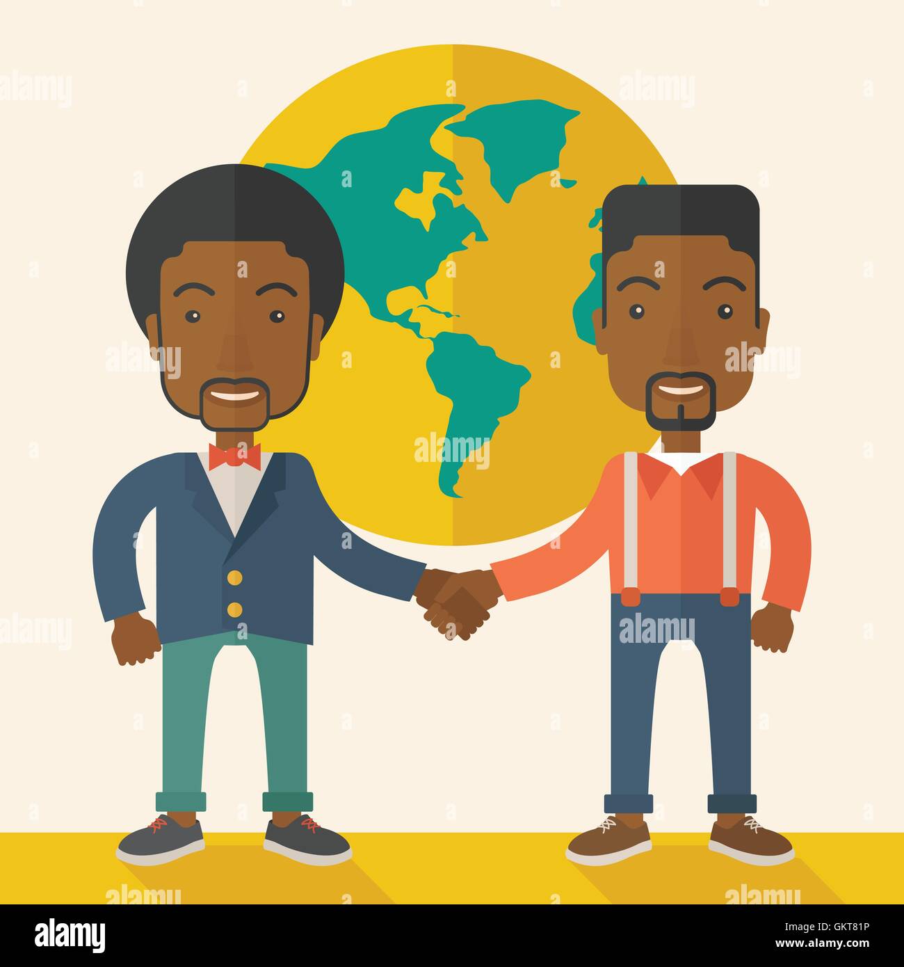 Two black businessman Stock Vector Images - Alamy