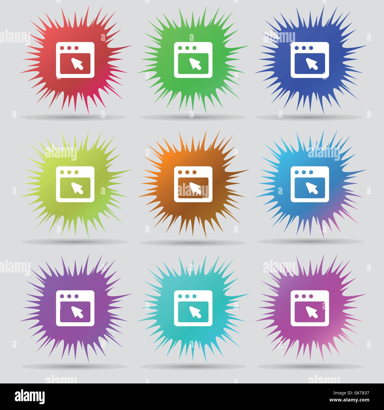 the dialog box icon sign. A set of nine original needle buttons. Vector ...