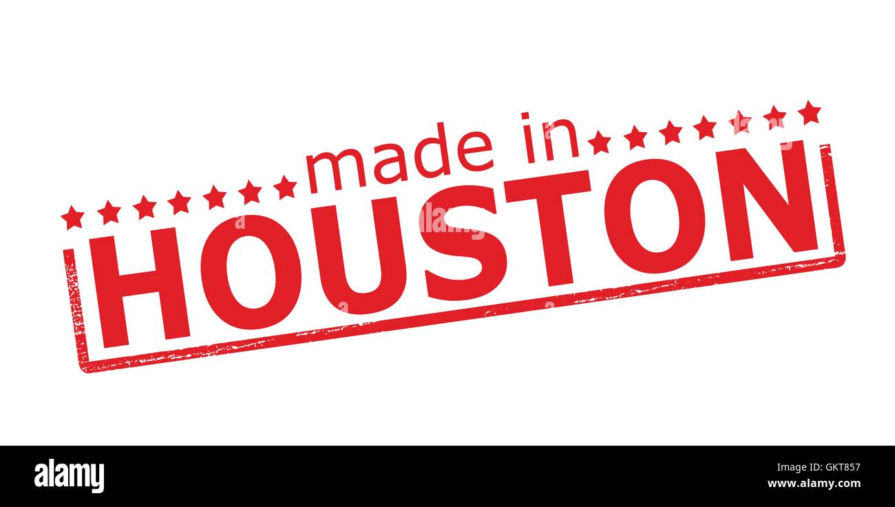 Made in Houston Stock Vector Image & Art - Alamy