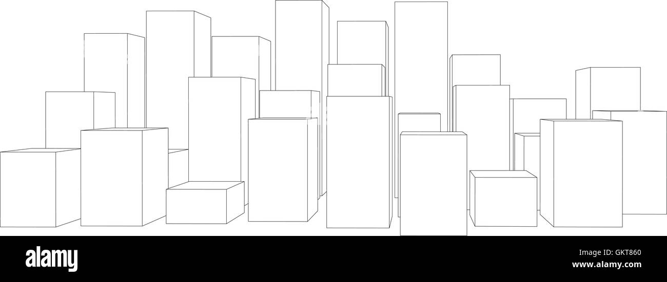 Empty cubes Stock Vector Images - Alamy