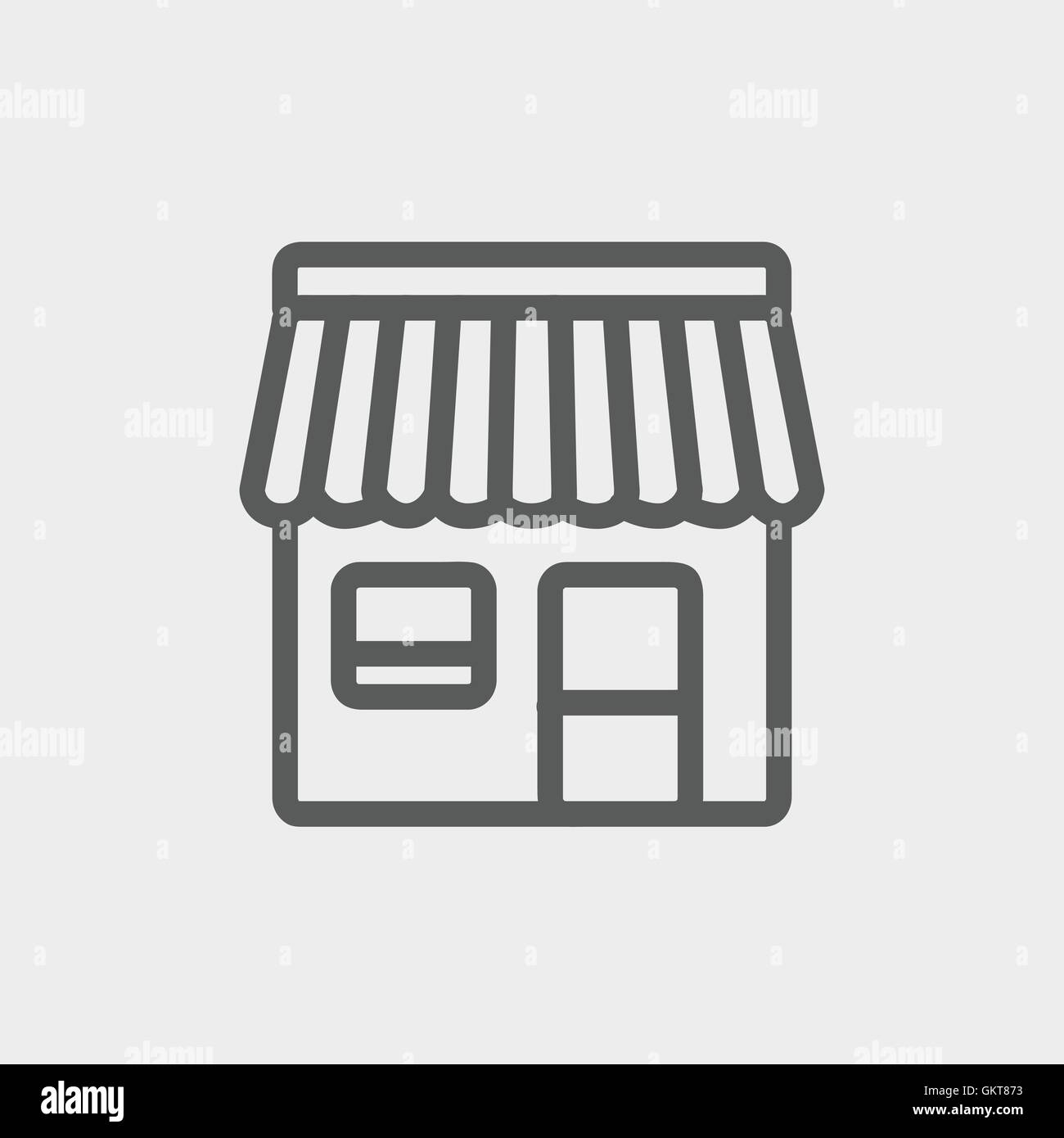 Store stall thin line icon Stock Vector Image & Art - Alamy