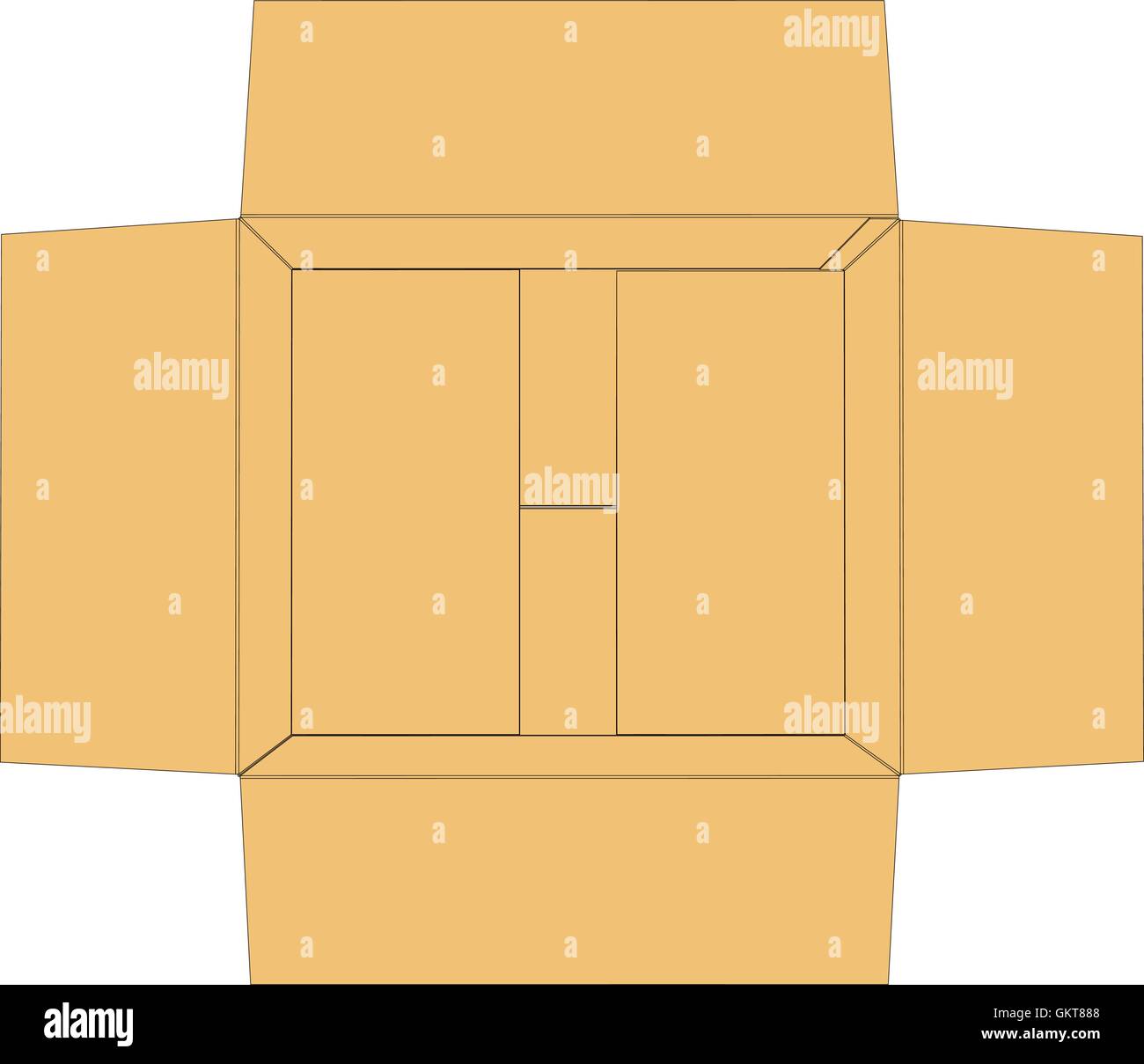 Open carton box. Vector illustration Stock Vector Image & Art - Alamy