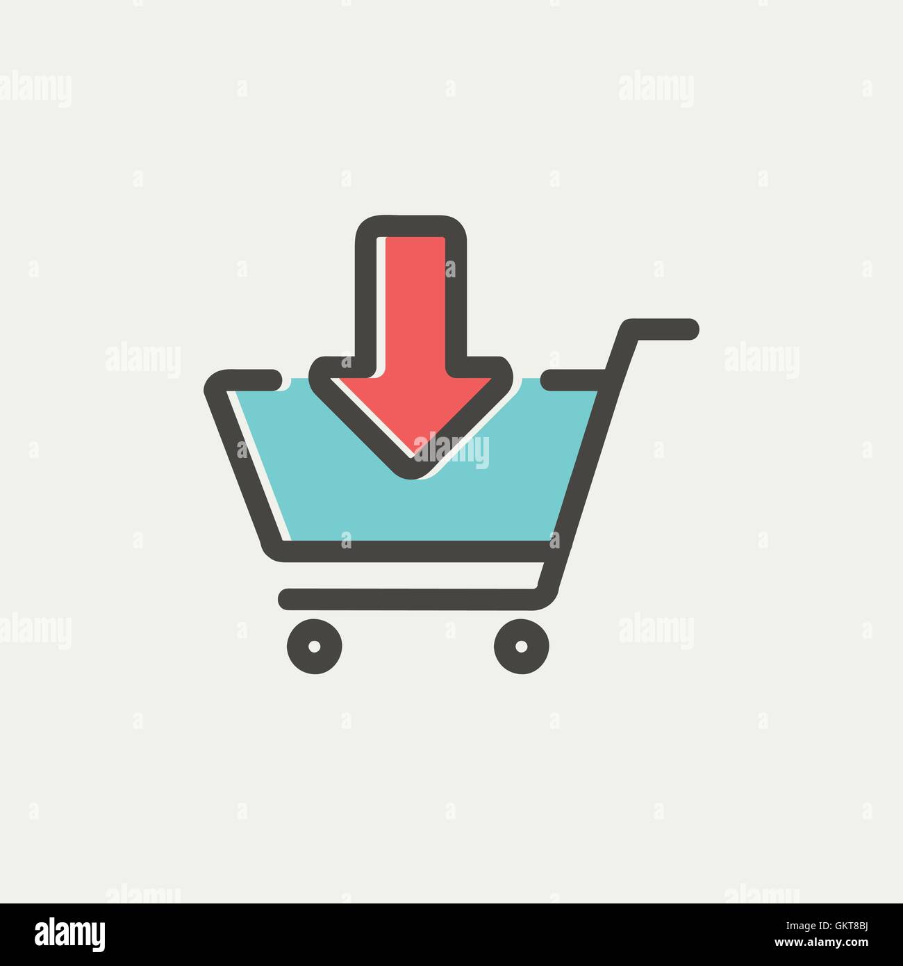 Buy on line box Stock Vector Images - Alamy