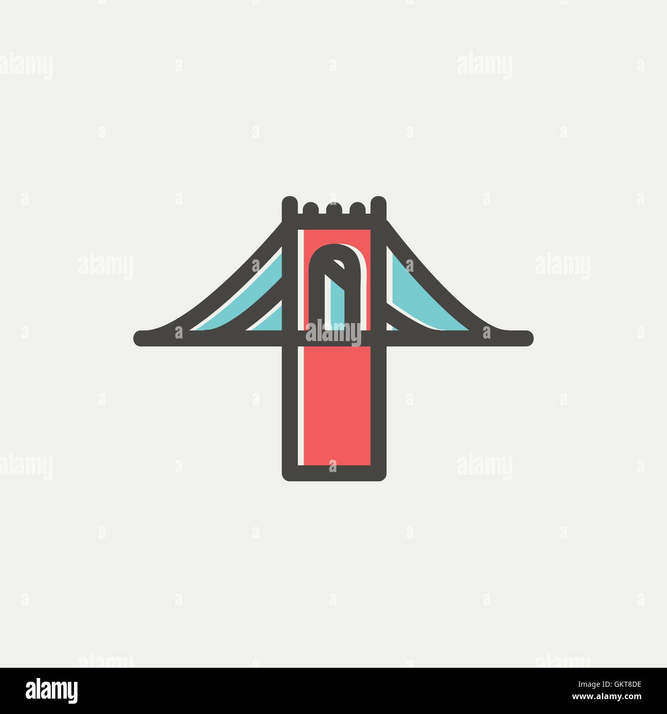 Bridge outline icon Stock Vector Images - Alamy