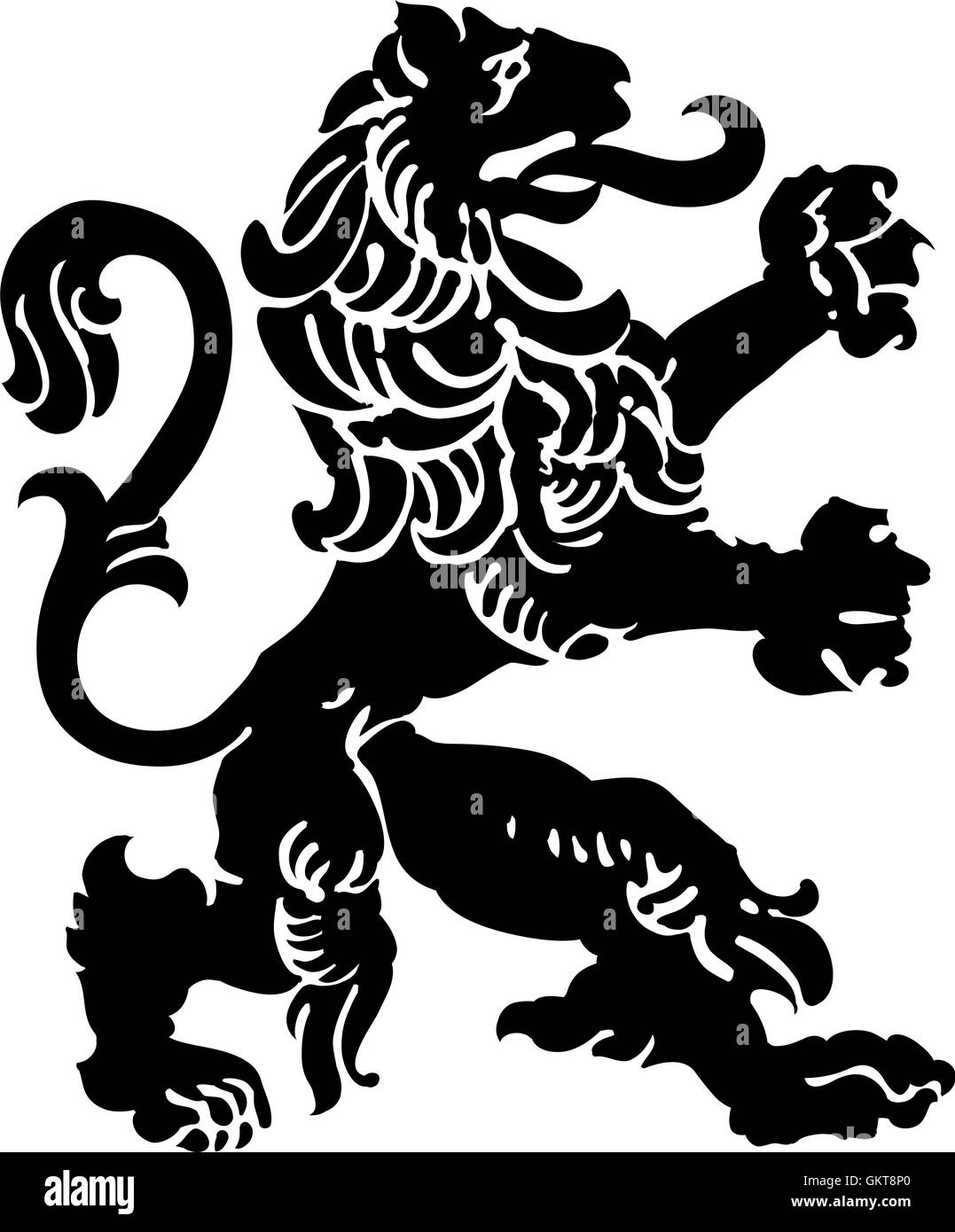 Heraldic lion hi-res stock photography and images - Alamy
