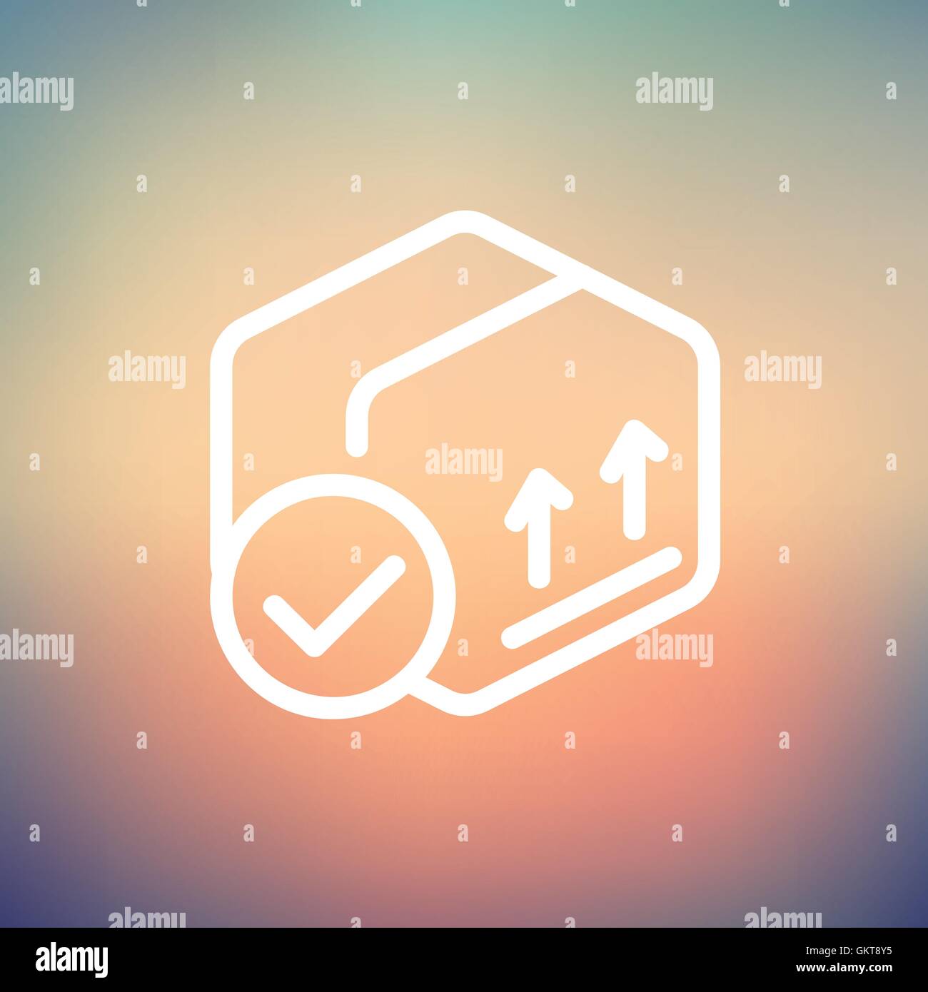 Delivery box check mark hi-res stock photography and images - Alamy