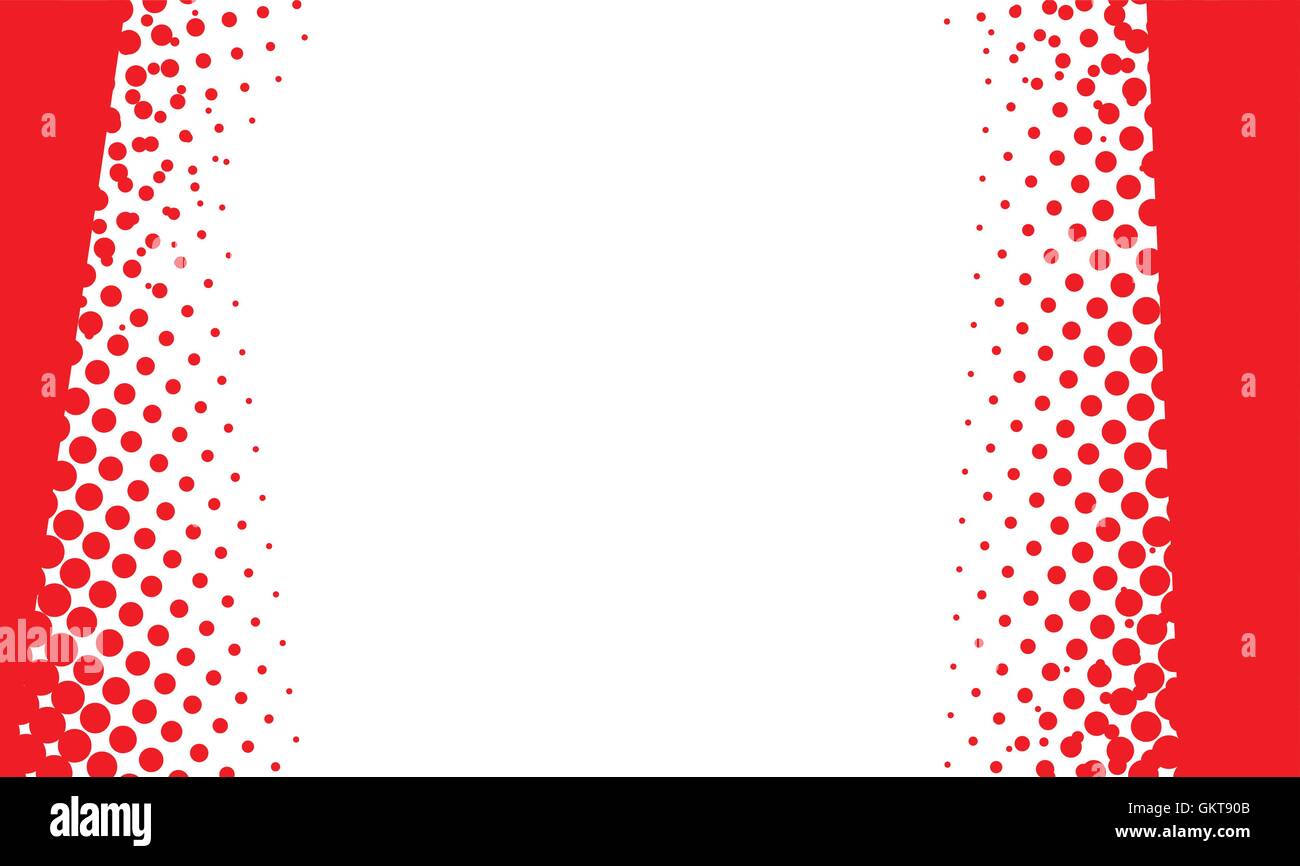 a red dot halftone background as a page edge Stock Vector Image & Art ...