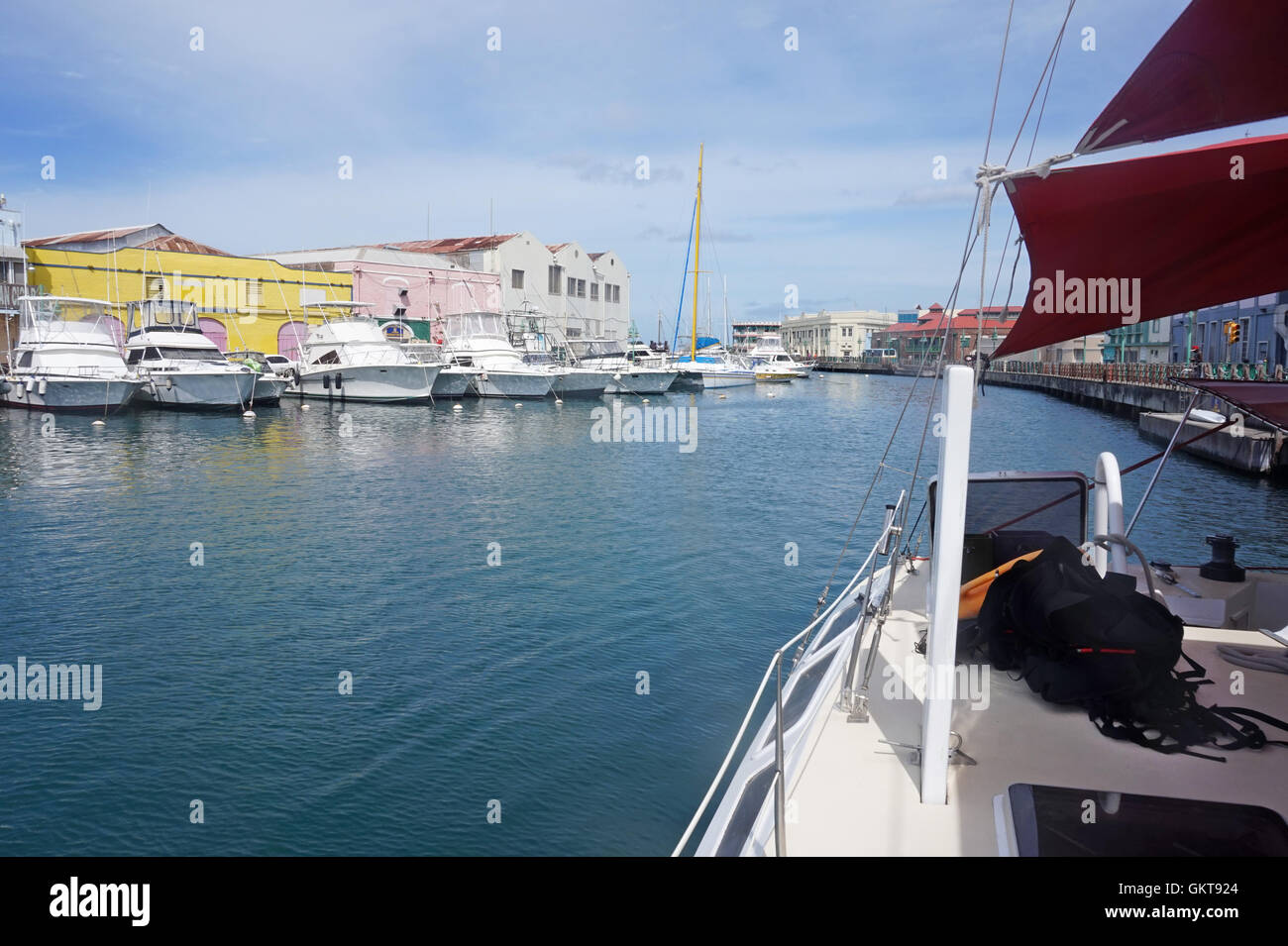 The harbour on Constitution River in Bridgetown, Barbados Stock Photo ...