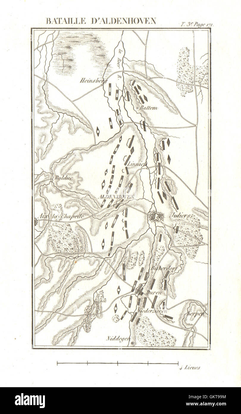 Battle of Aldenhoven/of the Roer 1794. War of the First Coalition, 1817 ...
