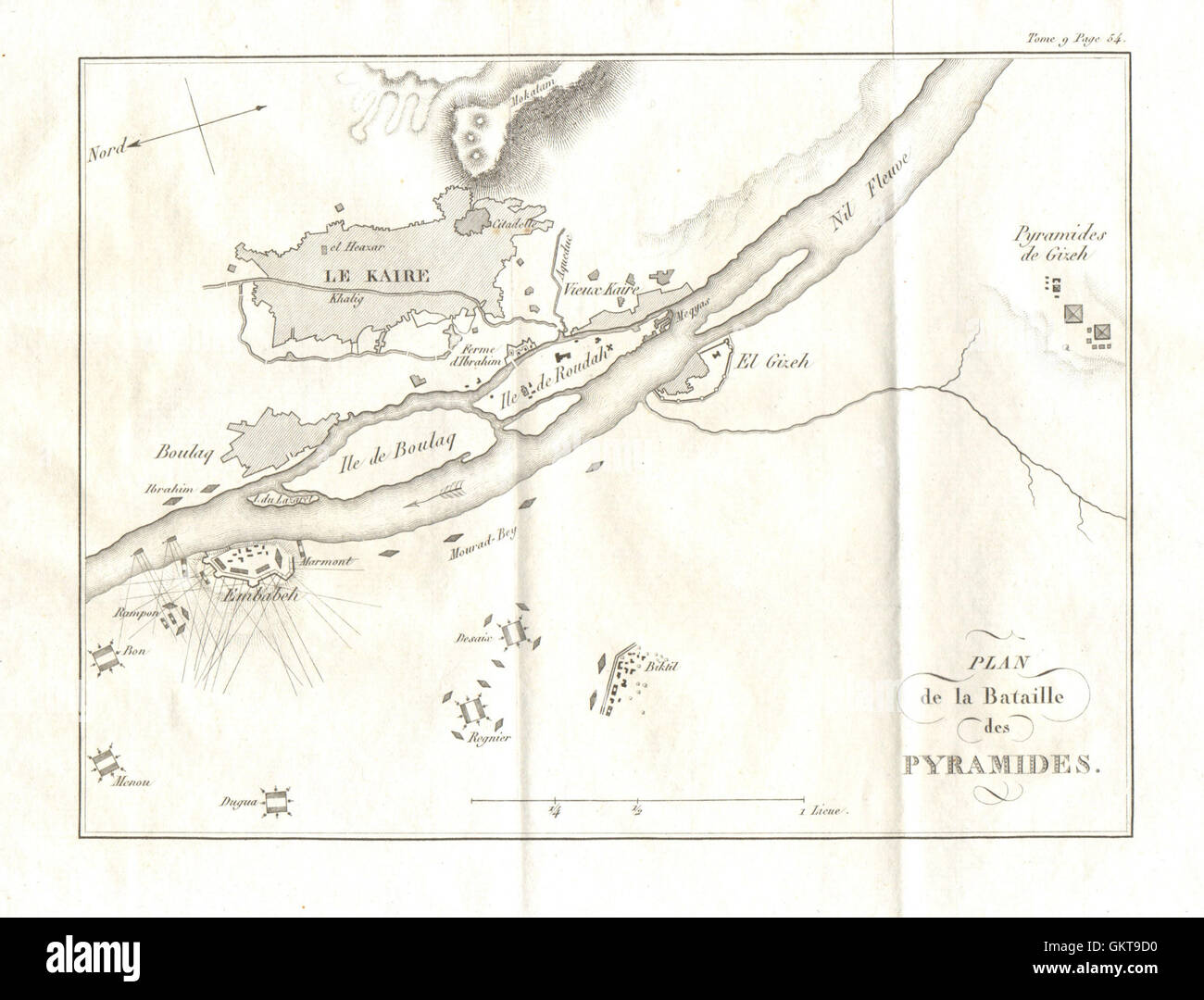 Battle of the Pyramids (Embabeh) 1798. French Invasion of Egypt, 1818 ...
