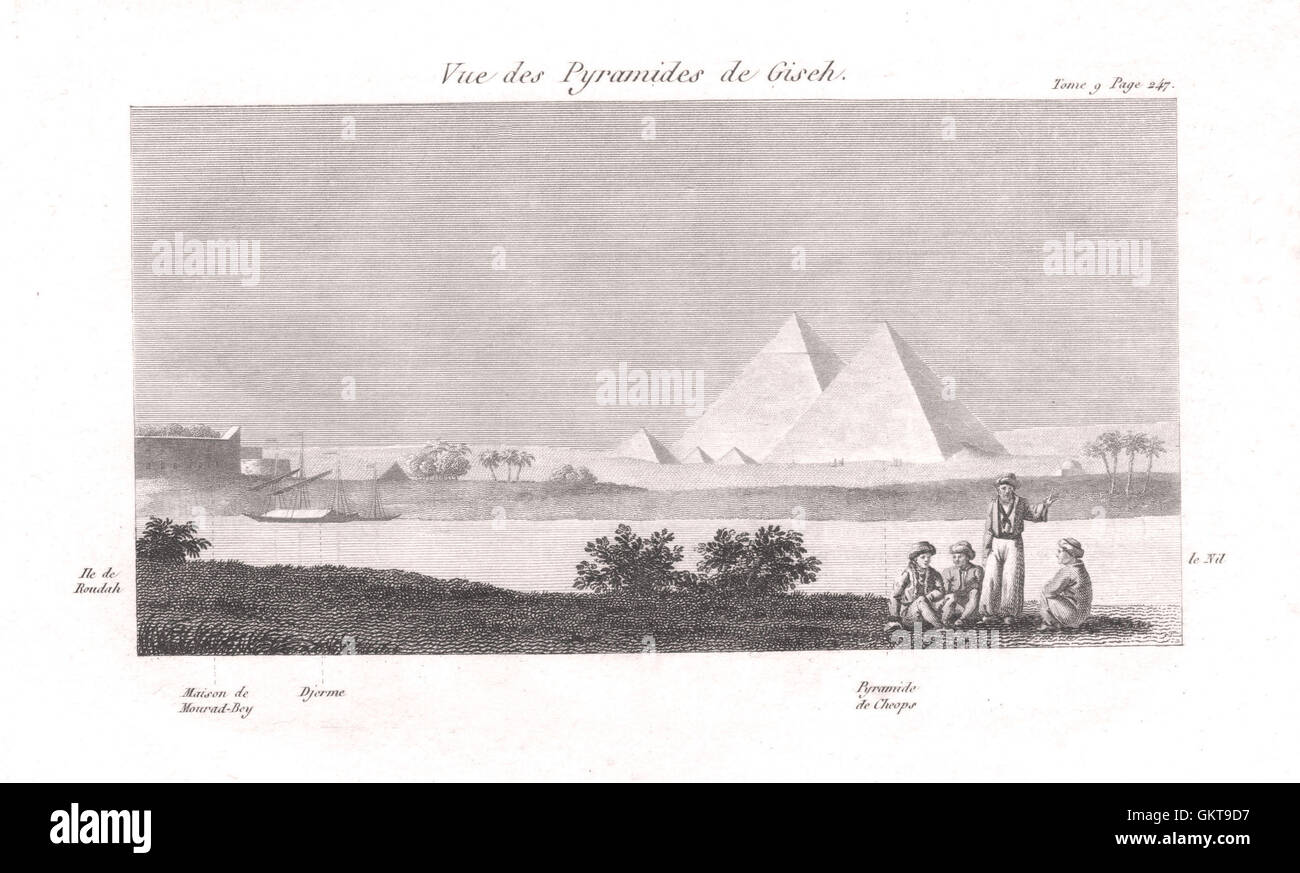 Pyramids of giza 19th century hi-res stock photography and images - Alamy