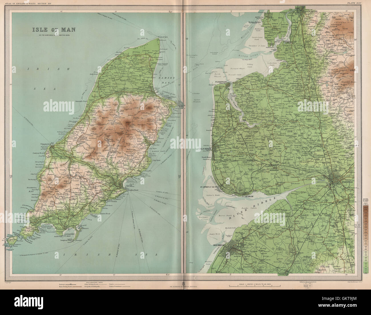 Blackpool map hi-res stock photography and images - Alamy