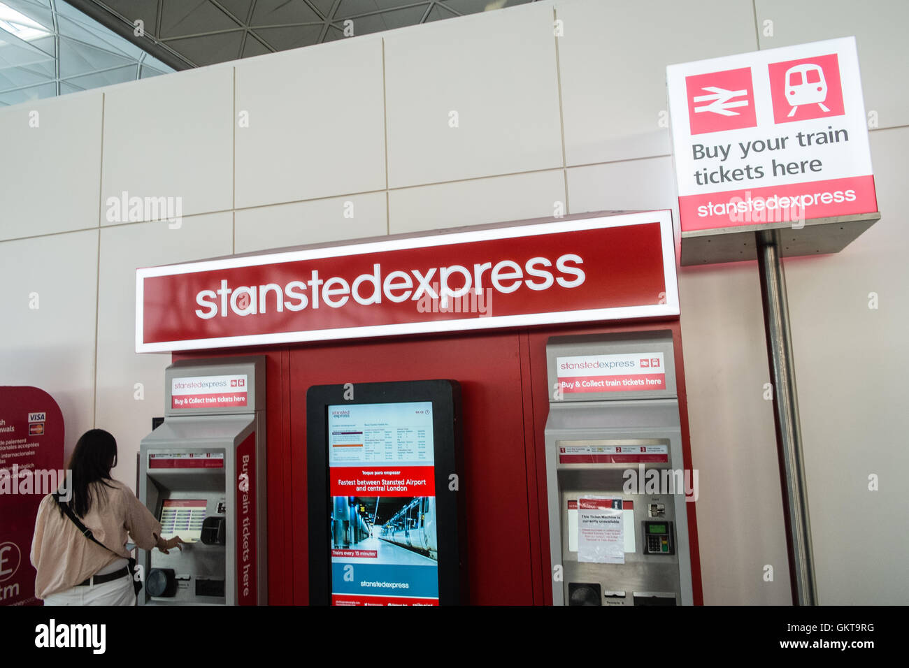 Terminal at Stansted Airport,Essex,London. Budget airlines,including ...