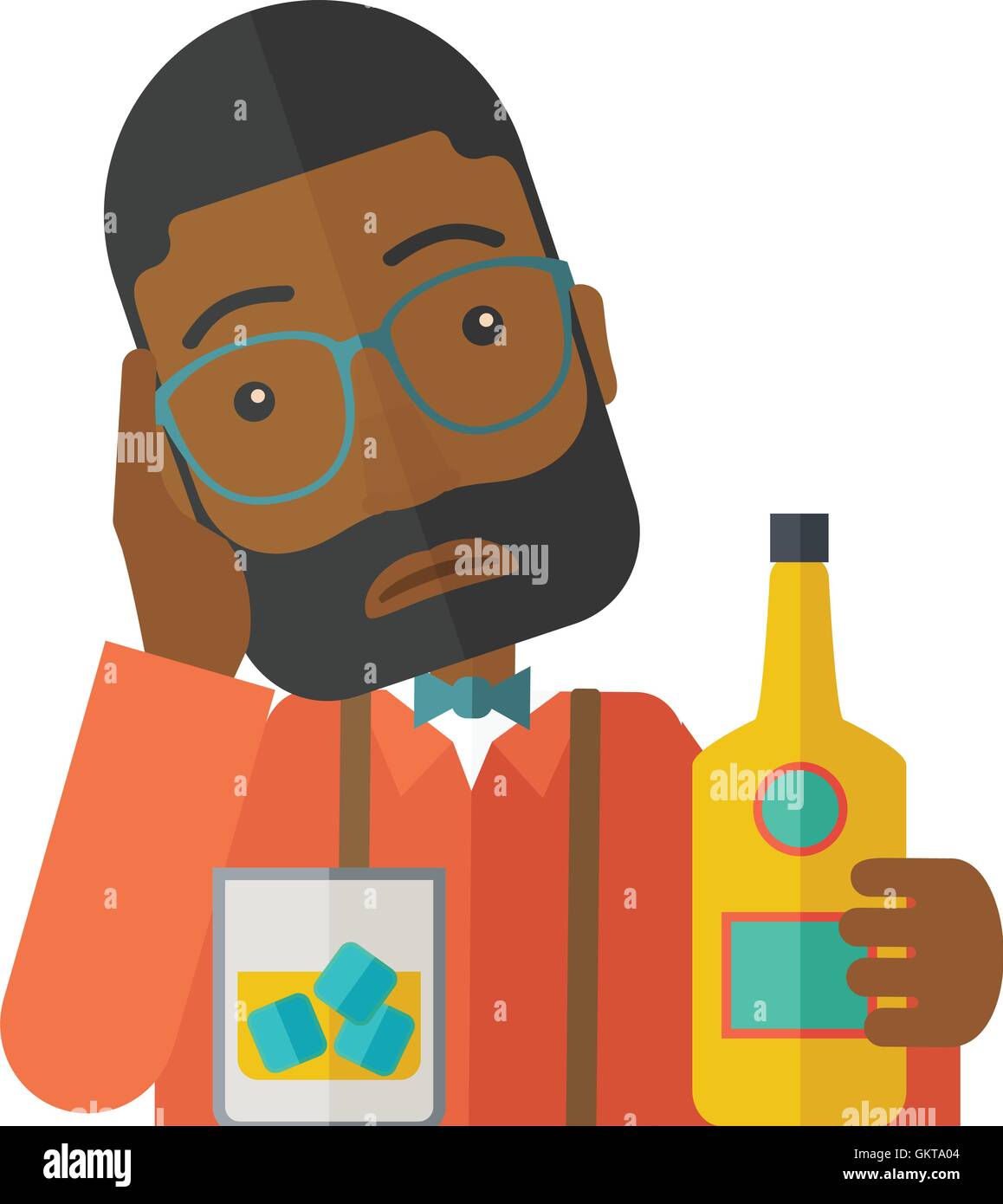 Sad ethnic Stock Vector Images - Alamy