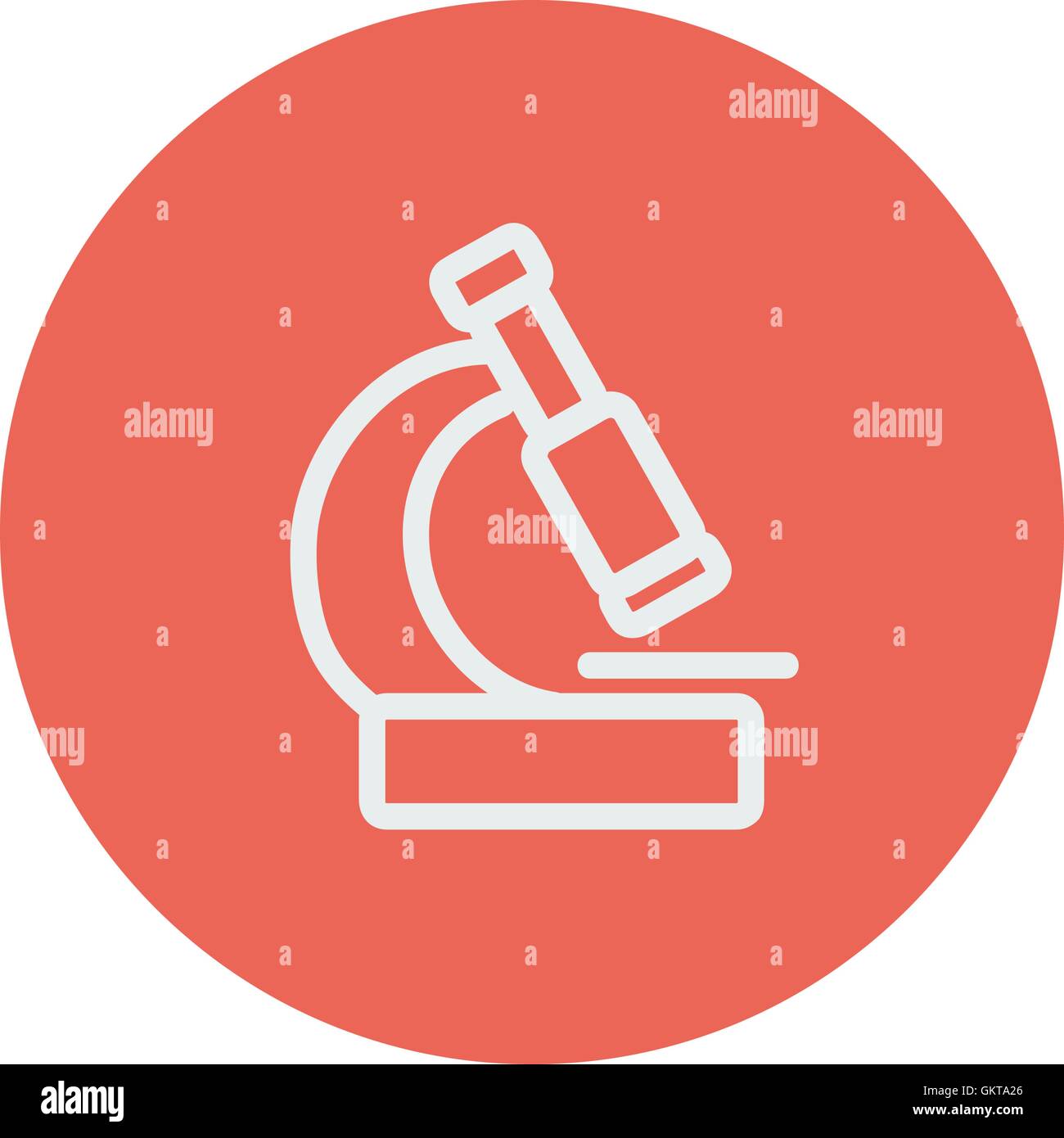 Microscope thin line icon Stock Vector Image & Art - Alamy